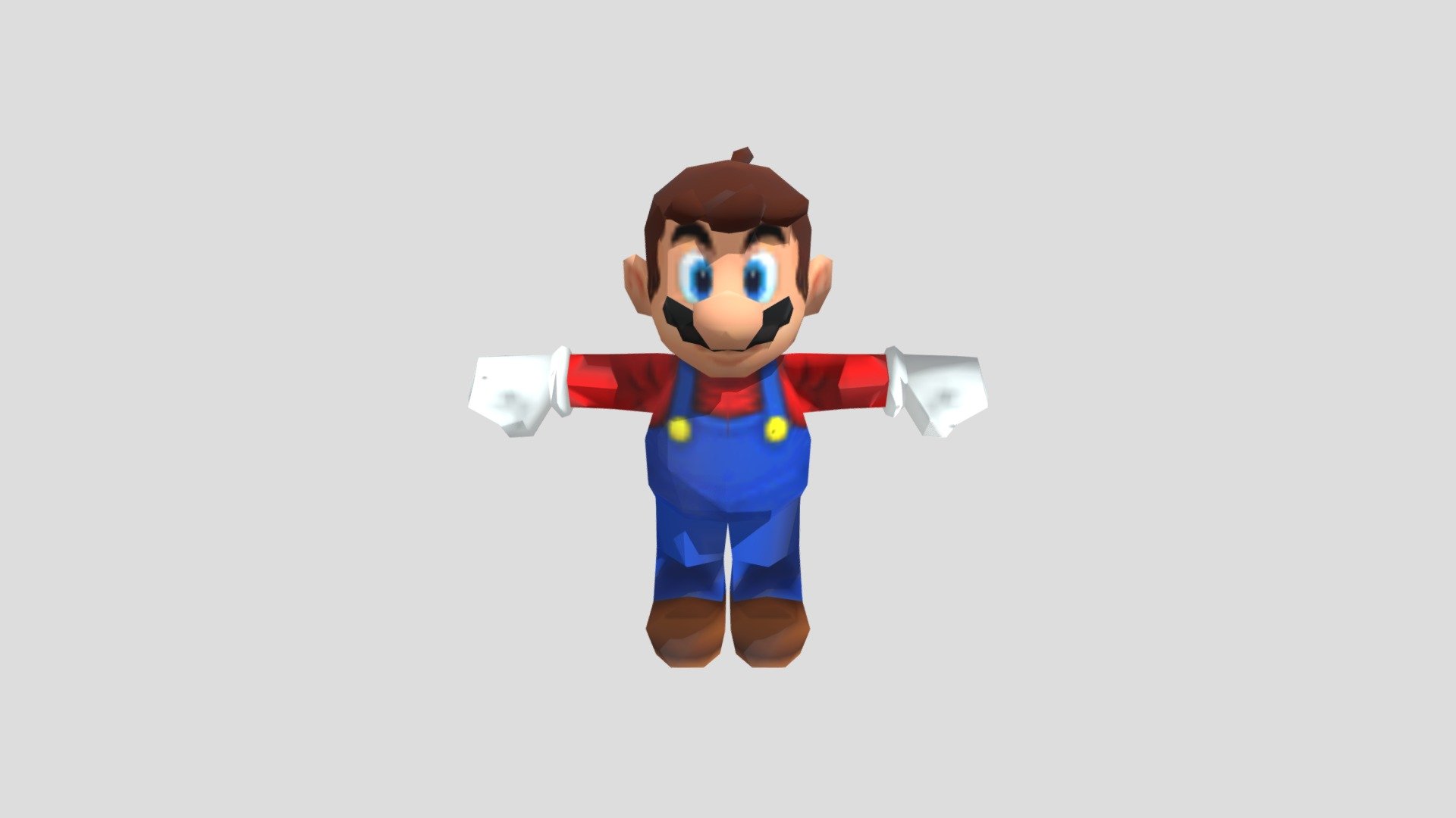 DS DSI SUPER MARIO 64 DS MARIO HATLESS - Download Free 3D model by ...
