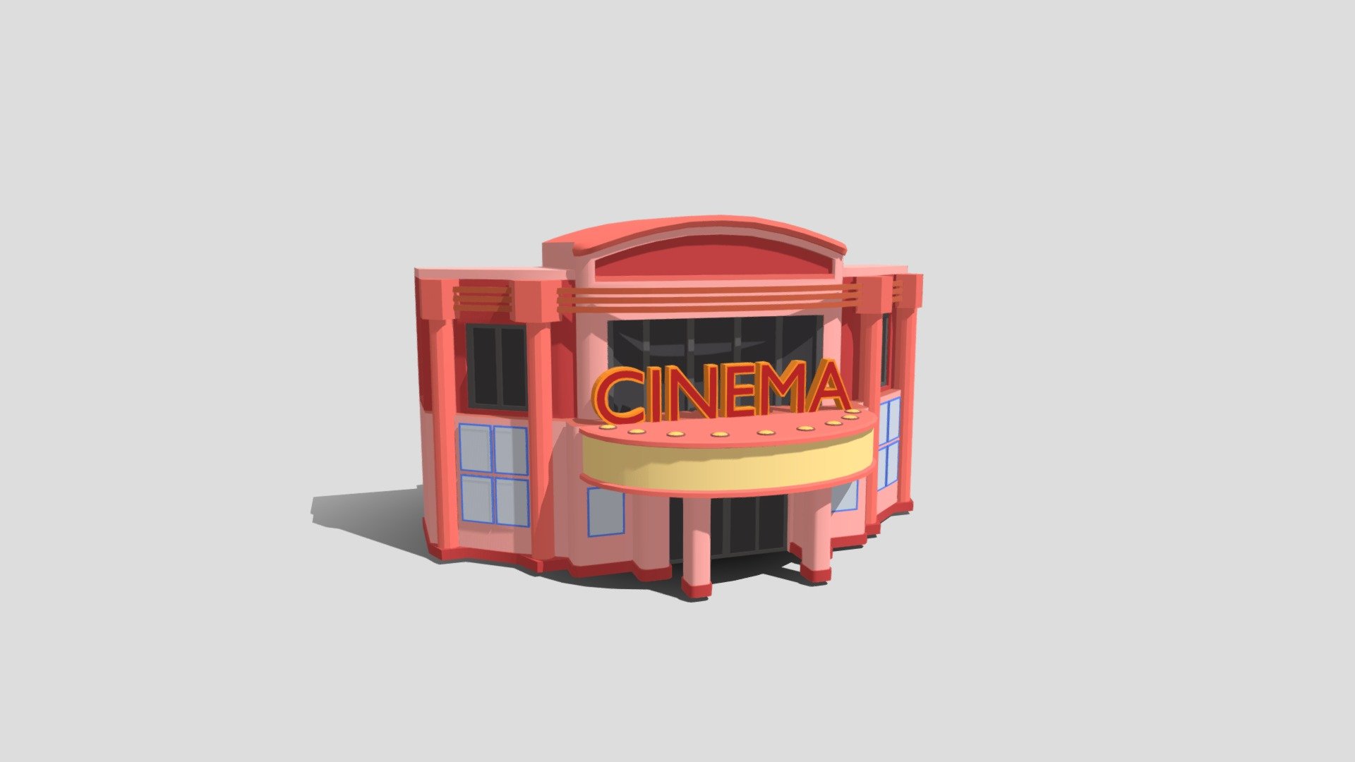 Low poly cinema - Download Free 3D model by assetfactory [54a7b02 ...