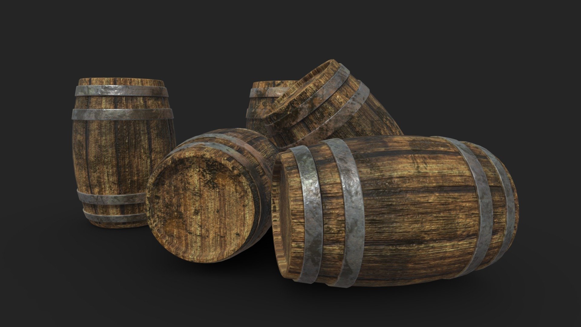 Barrels - 3D model by osamasamour [54a982d] - Sketchfab