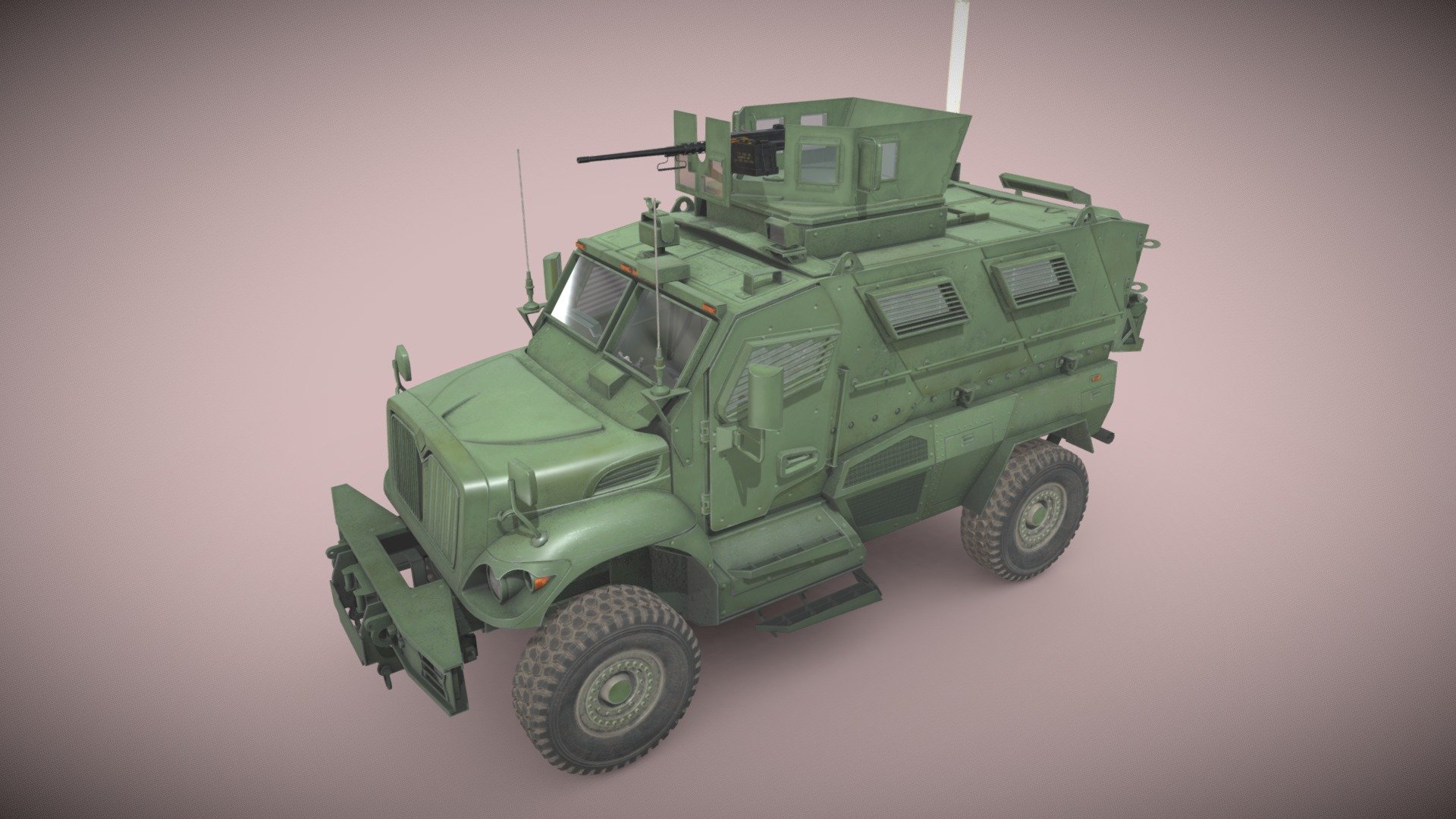 International M1224 MaxxPro Green - Buy Royalty Free 3D model by ...