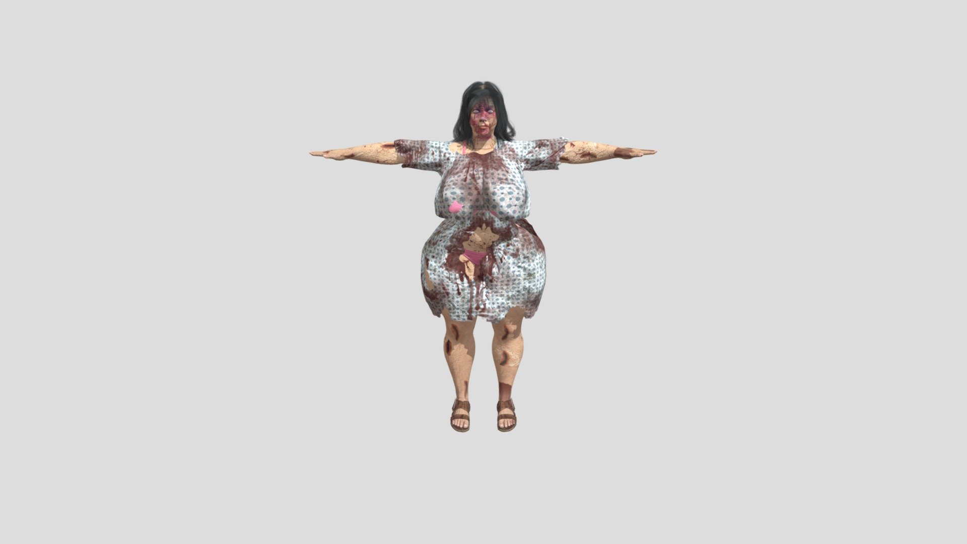 Commission Chamoy20 Zombie Thicc 1 - Download Free 3D model by Autistic ...