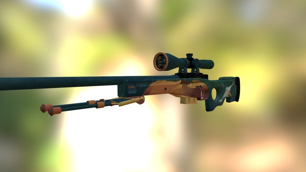 AWP | Space Impact - 3D model by dolnma [54aab0f] - Sketchfab