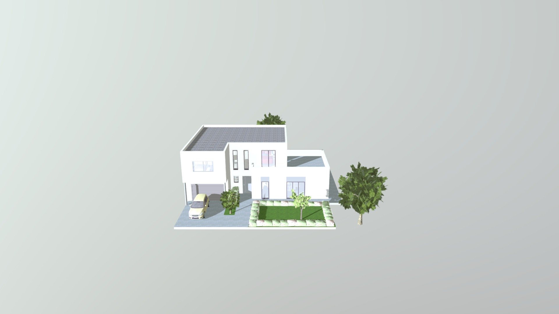 Cube House - 3D model by Home Design 3D (@homedesign3d) [54acadf ...