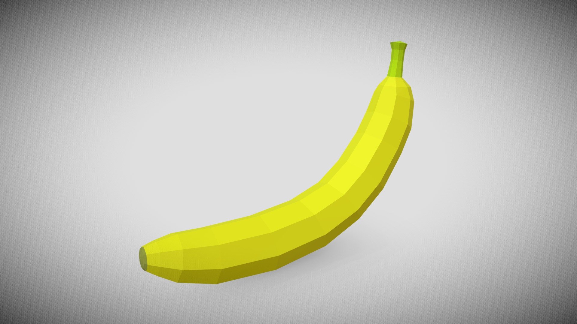 Banana Low poly - 3D model by POKPAK101 [54aec53] - Sketchfab