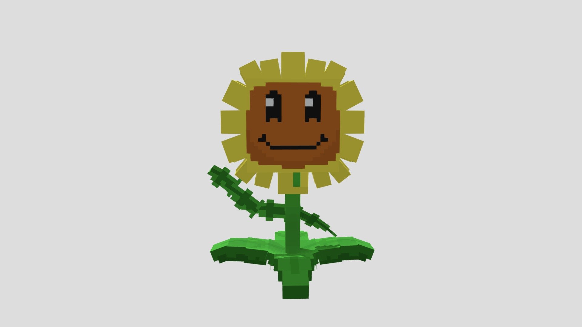 Sun flowers pvz Minecraft - Download Free 3D model by Dark tv ...