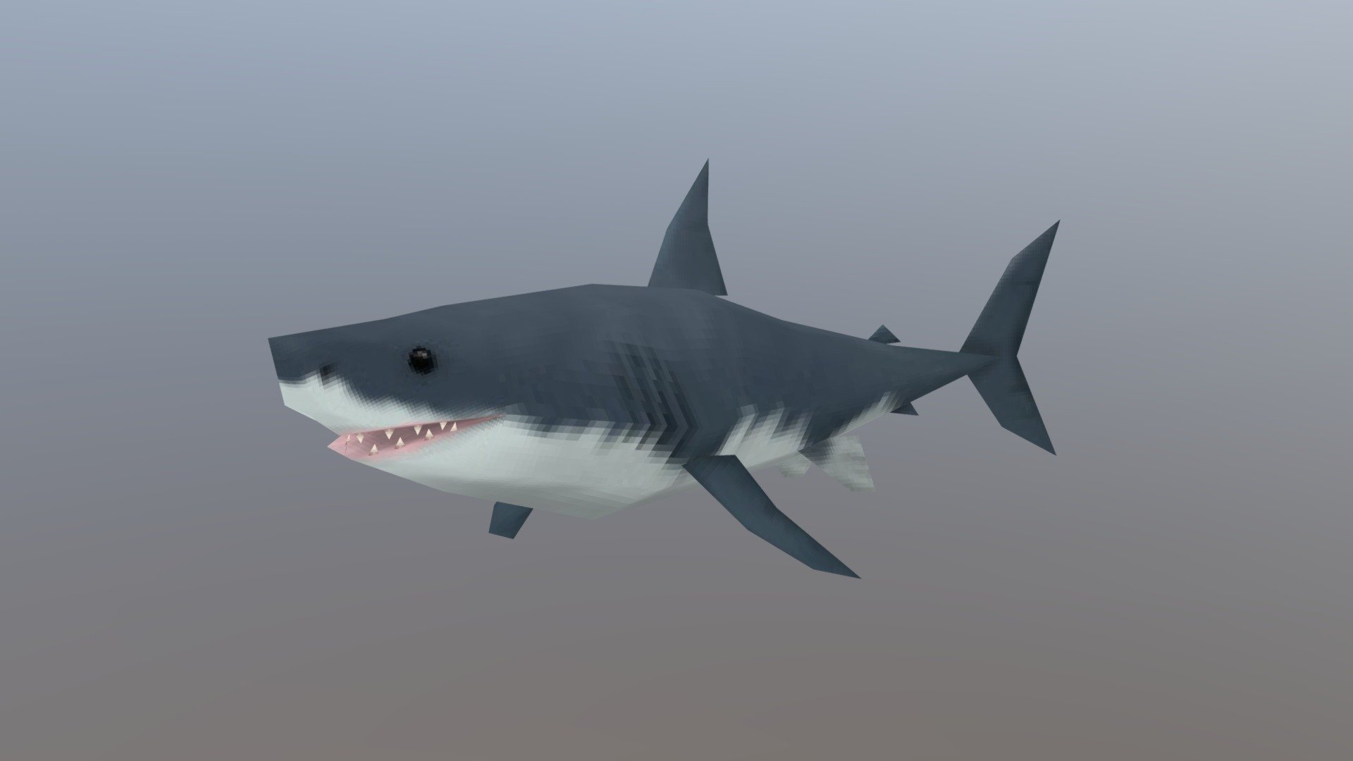 PS1/Low Poly Great White Shark - Download Free 3D model by Jellypack ...