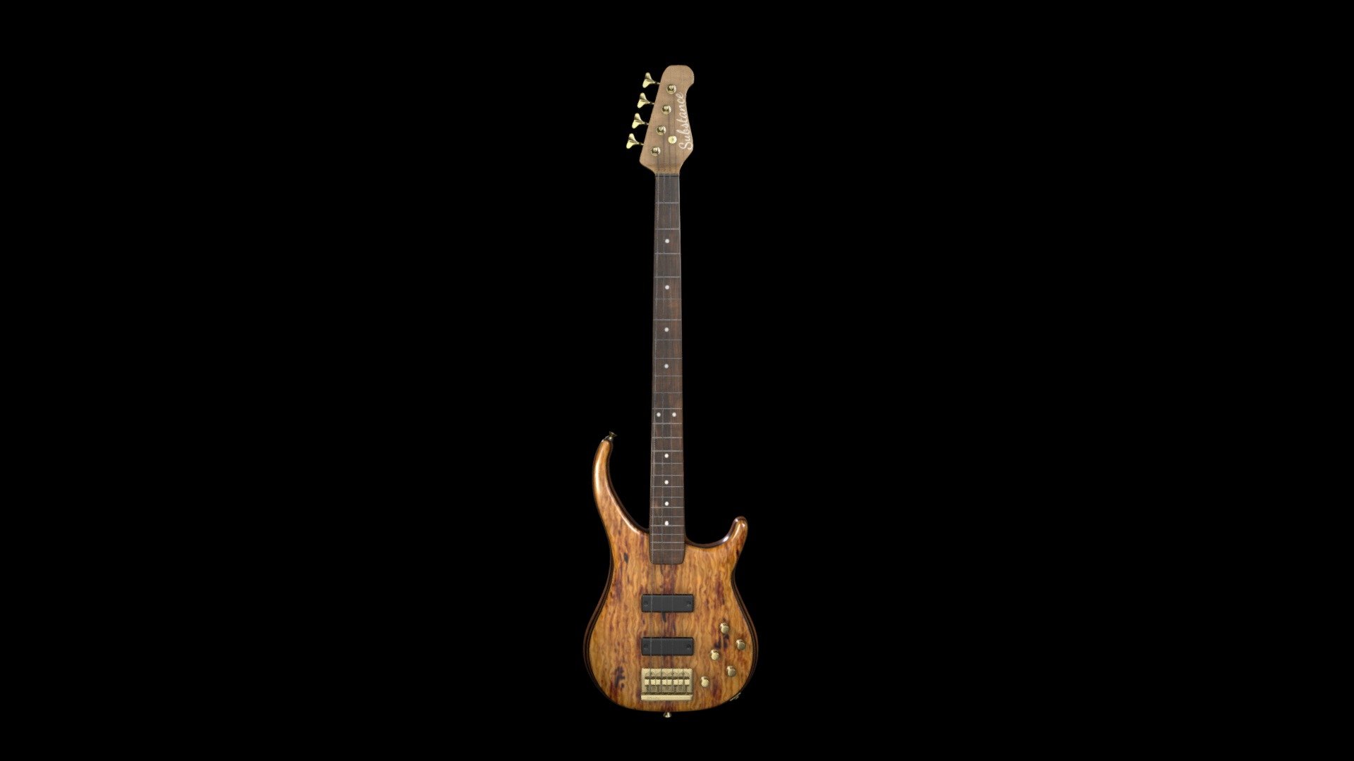 Custom-made Bass Guitar - Download Free 3D model by serefatilla ...
