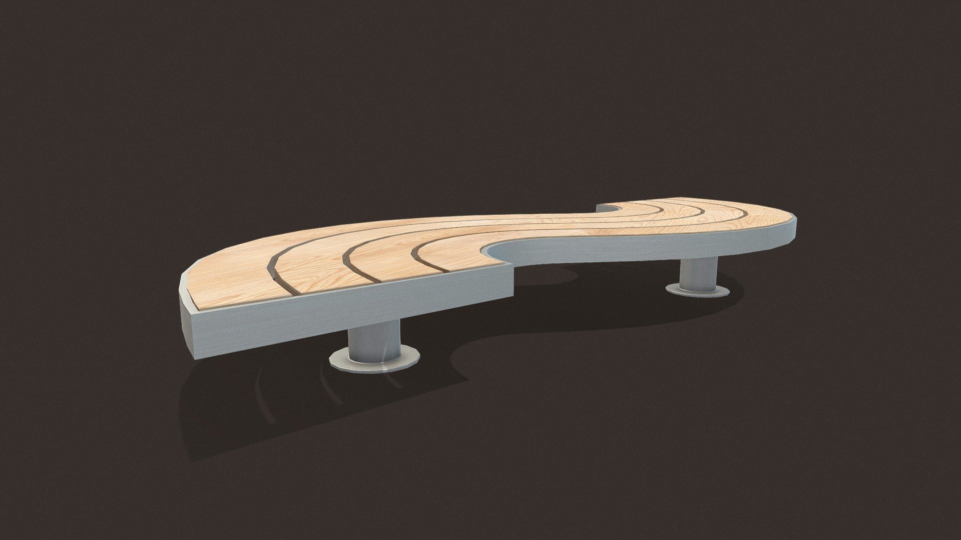 Bench - Buy Royalty Free 3D model by MDgraphicLAB [54b3113] - Sketchfab ...