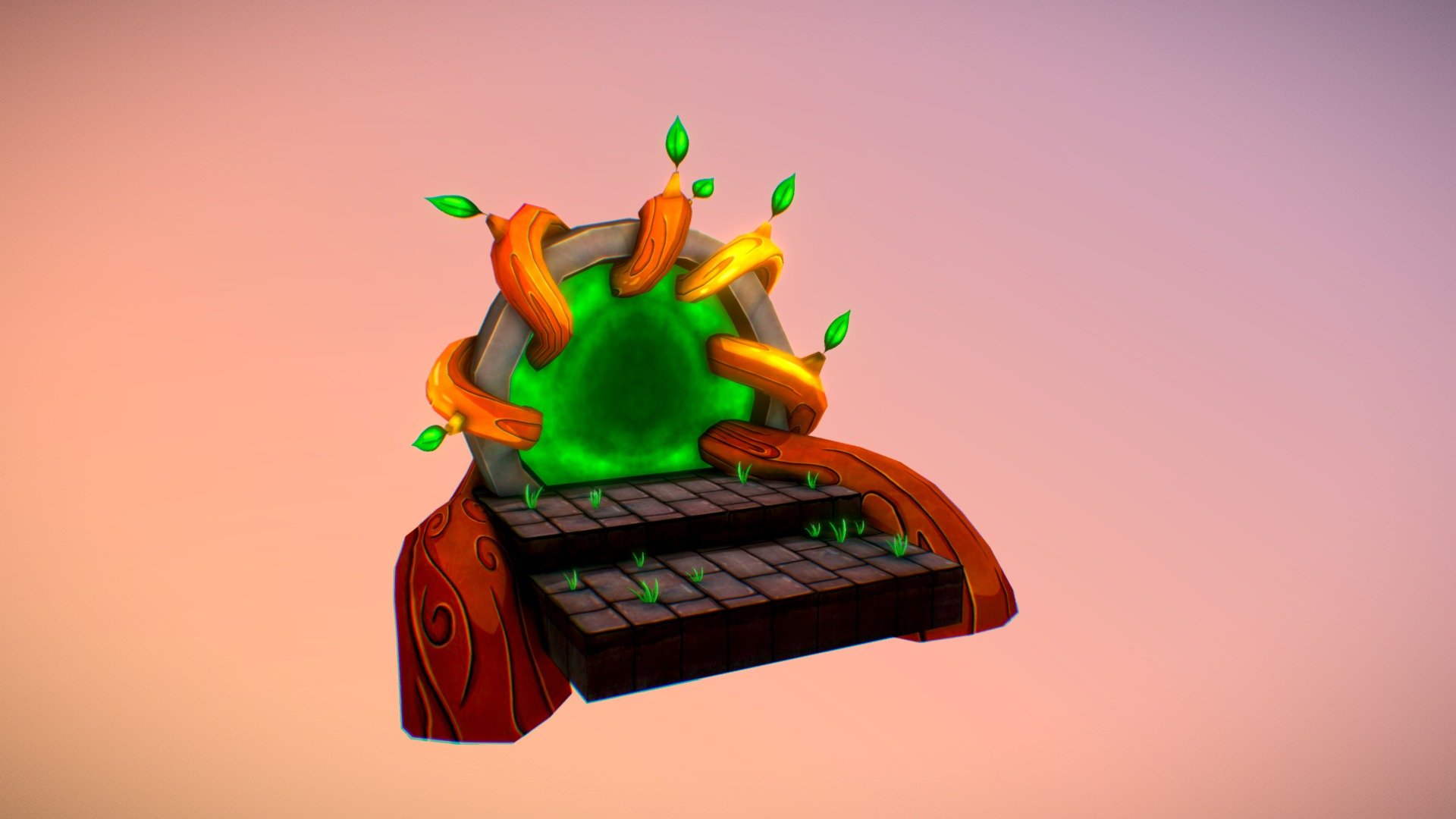 Portal dimensional - 3D model by D.Guerrero [54b3707] - Sketchfab
