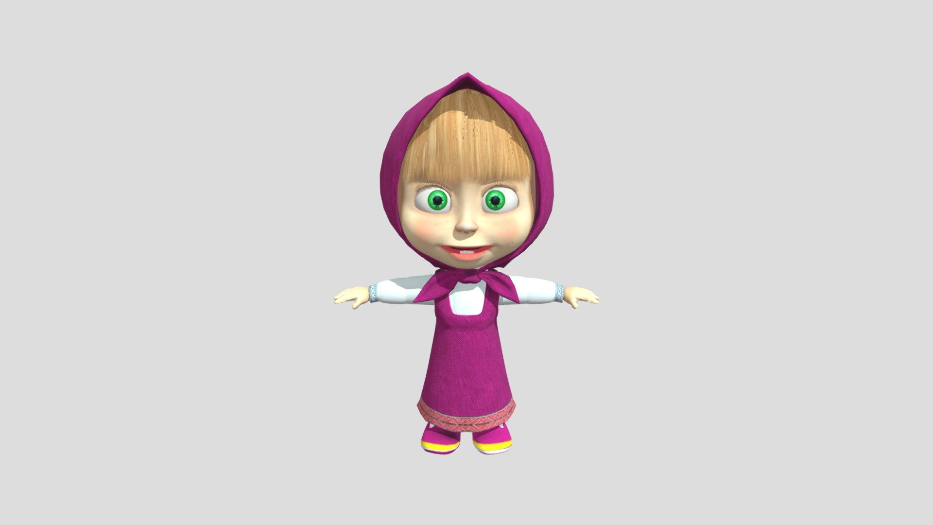 masha (1) - 3D model by bressanarauany [54b5b5d] - Sketchfab