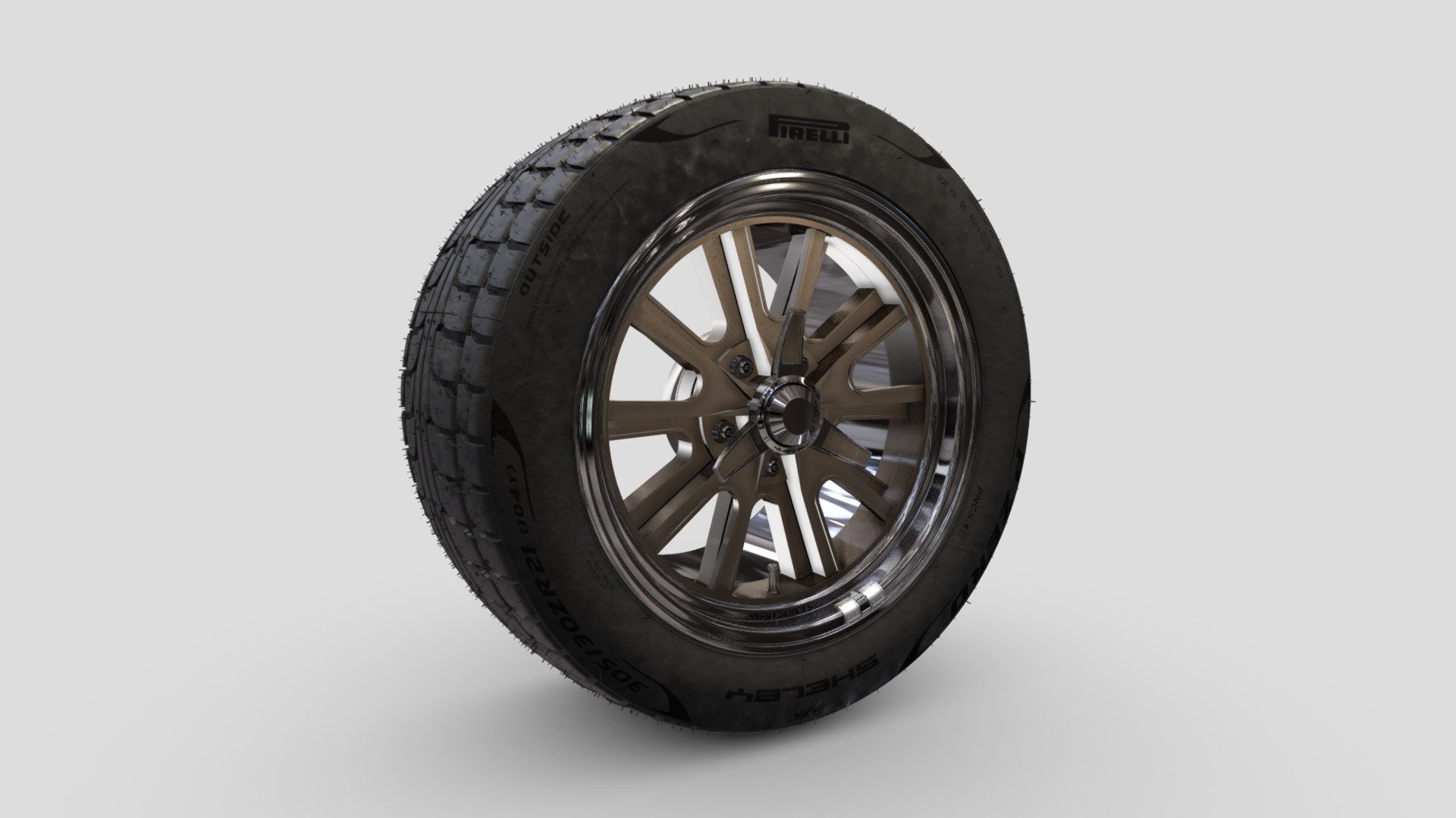Eleanor Mustang: Alloys & Tyres (Rear) - 2023 - 3D model by James Marro ...
