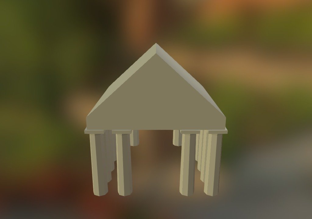 Temple Low Poly - 3D model by jbubriski [54b6f43] - Sketchfab