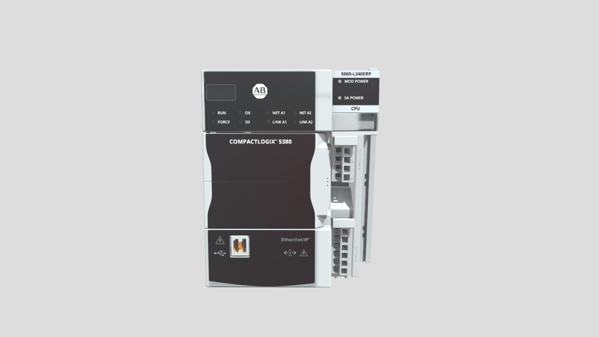 CompactLogix 5380 Process Controller-R1 - Download Free 3D model by ...