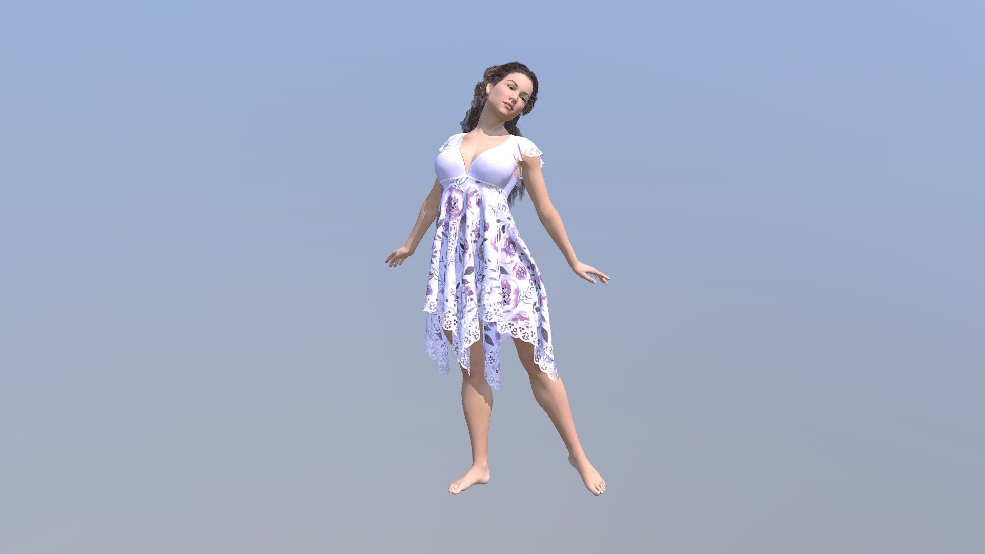 Handkerchief Dress - 3D model by natural-light [54ba181] - Sketchfab