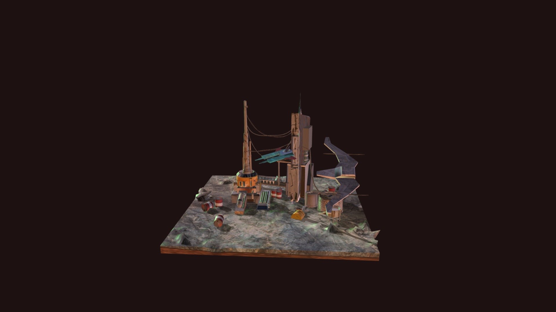 Outpost Sci-fi - 3D model by jordanparis642 [54bada5] - Sketchfab