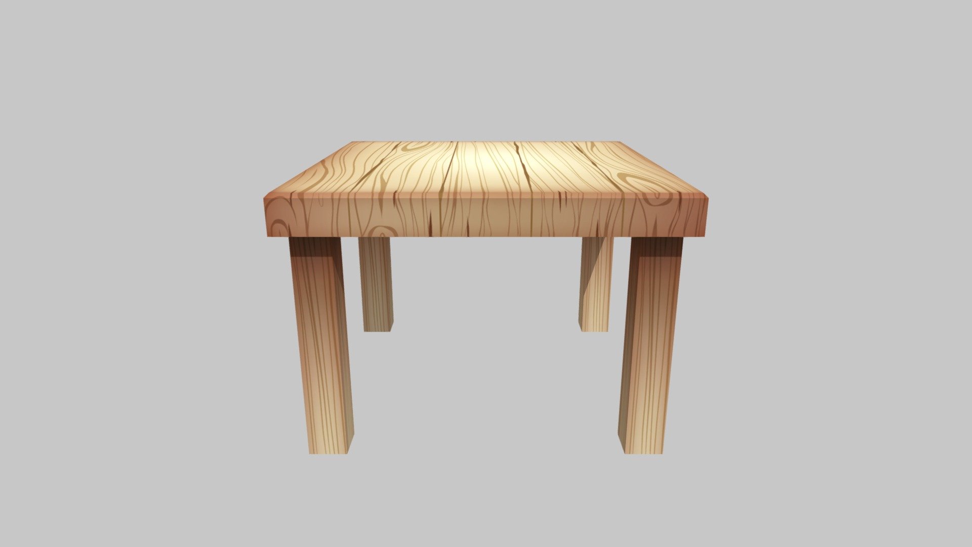 Wooden Small Table - 3D model by Eveline Ploeg (@soekisan) [54bb524 ...