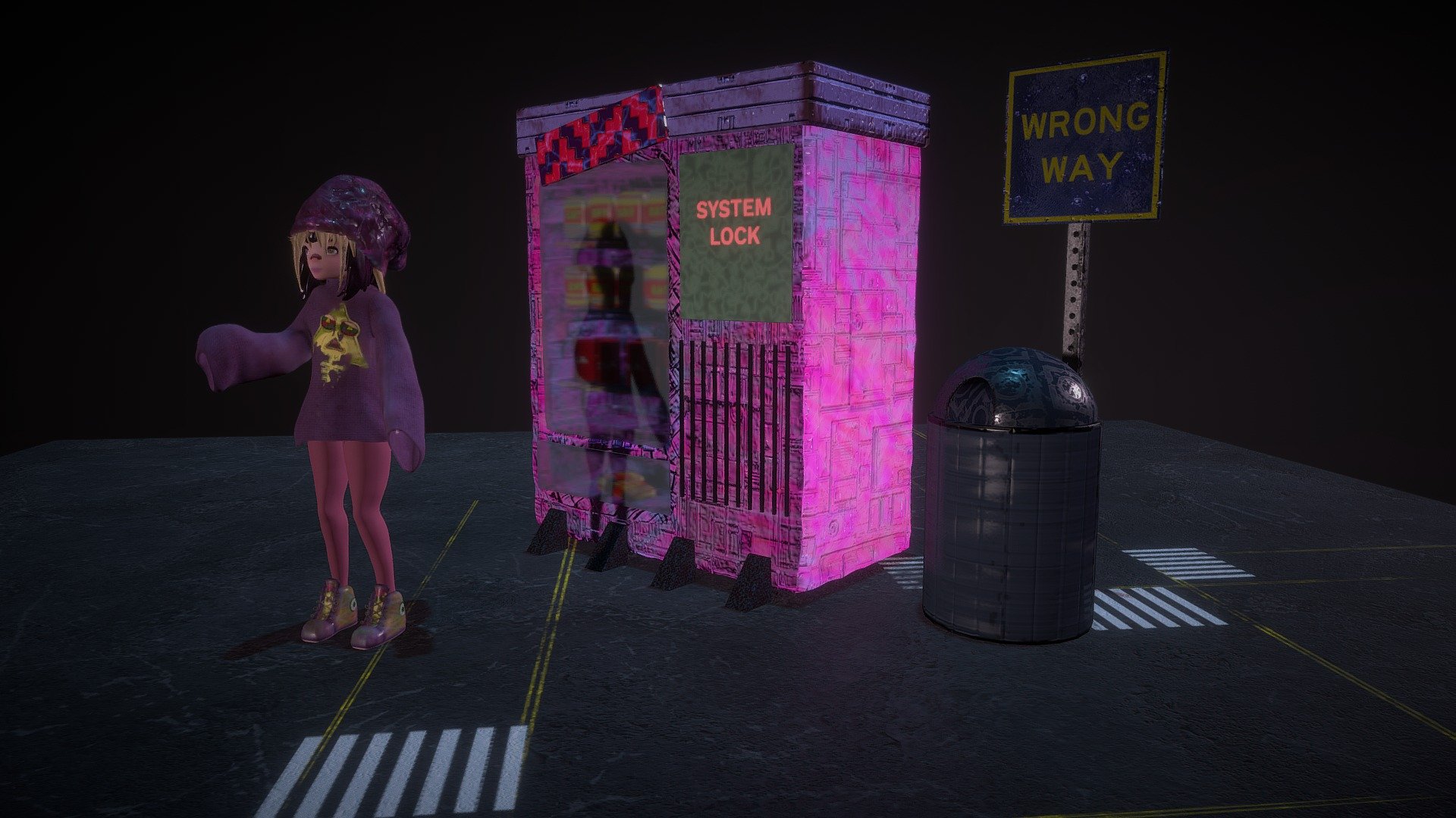 Wrong way - 3D model by HuGott [54bf765] - Sketchfab