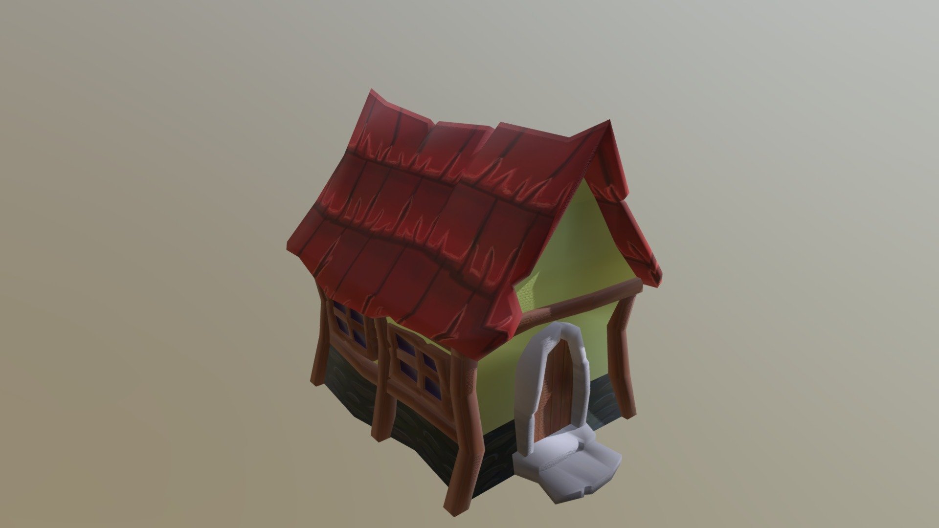 Home Low poly - 3D model by IsraLuque [54bfc95] - Sketchfab