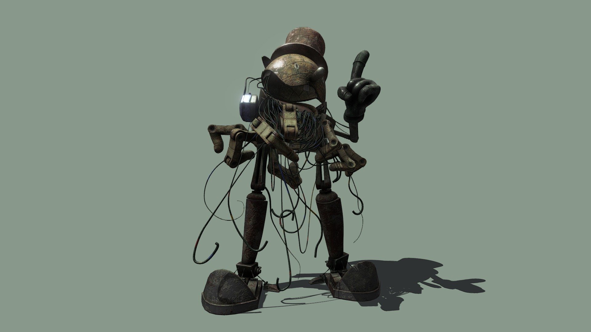 Robot del Bosque oxidado - 3D model by aerquinty [54c0825] - Sketchfab