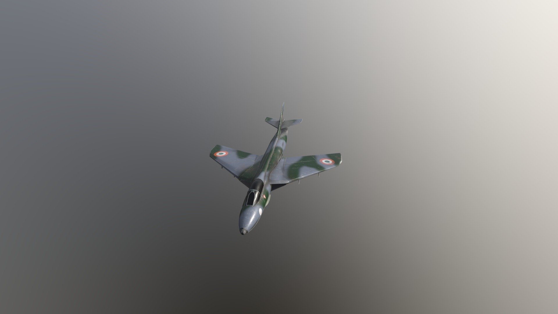 Indian Air Force Hawker Hunter - 3D model by sauravchordia [54c0b2d ...