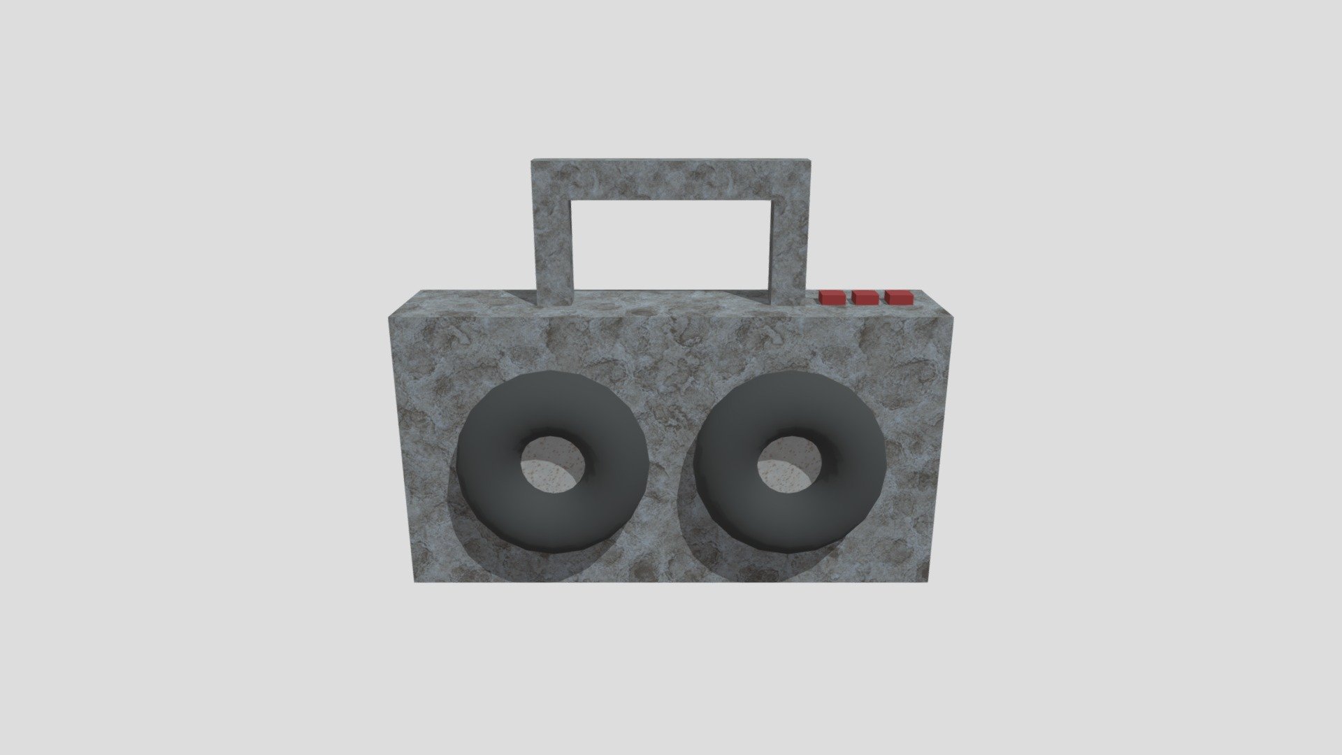 Boom Box - Download Free 3D model by Cryotizer (@Josh003) [54c0f25 ...