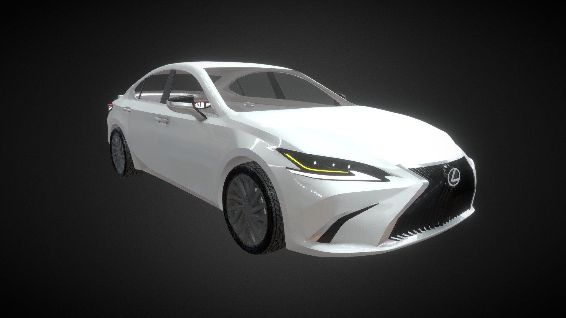 Lexus ES 2019 - 3D model by Abang Asyraaf (@AbgAsyraaf) [54c1288 ...