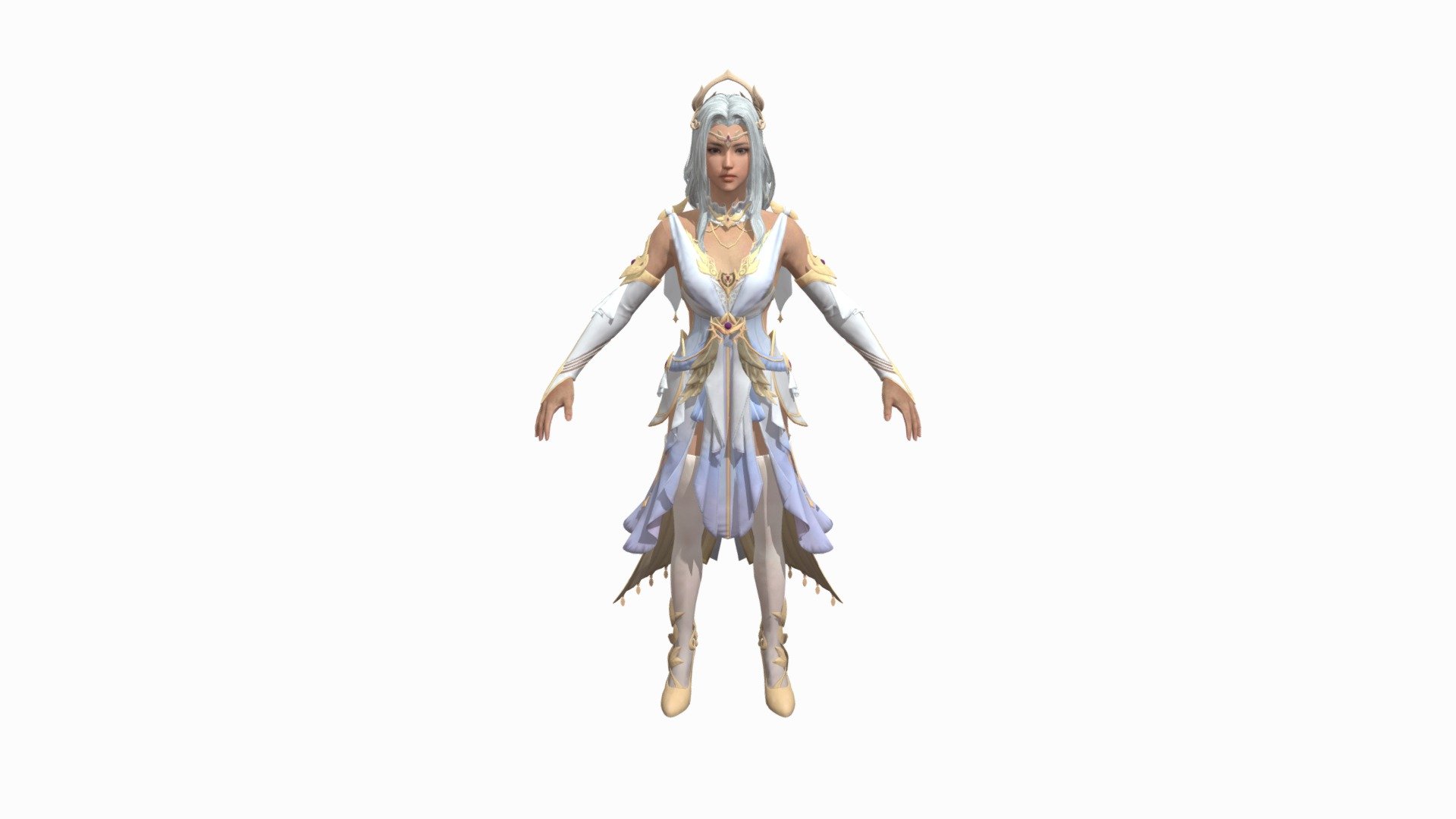Sacred Maiden Set (Pubg/Bgmi) 3D Model - Download Free 3D model by YT ...
