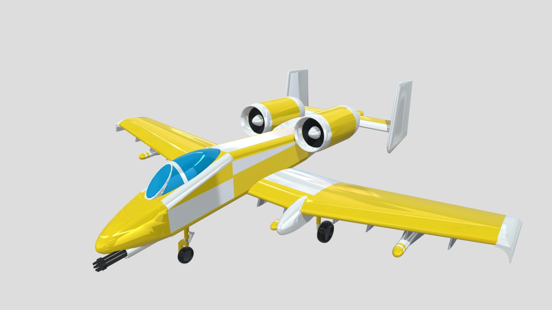 A-10 Thunderbolt - Download Free 3D model by Awesome Ploy 3D ...