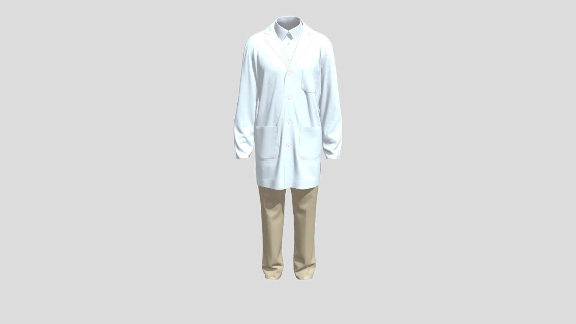 Lab Coat 2 Outfit - Buy Royalty Free 3D model by najdmie [54c38c4 ...
