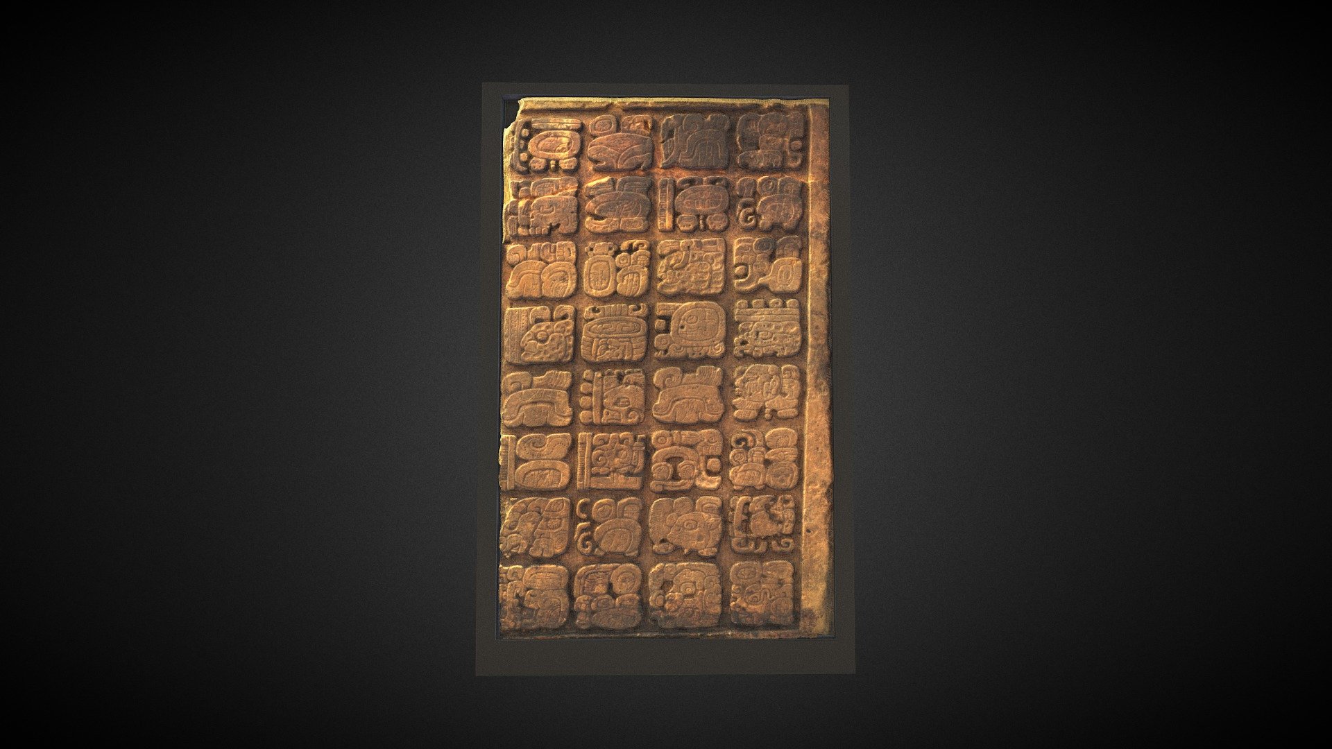 Maya Stone Tablet - 3D model by capturegroup [54c58d9] - Sketchfab