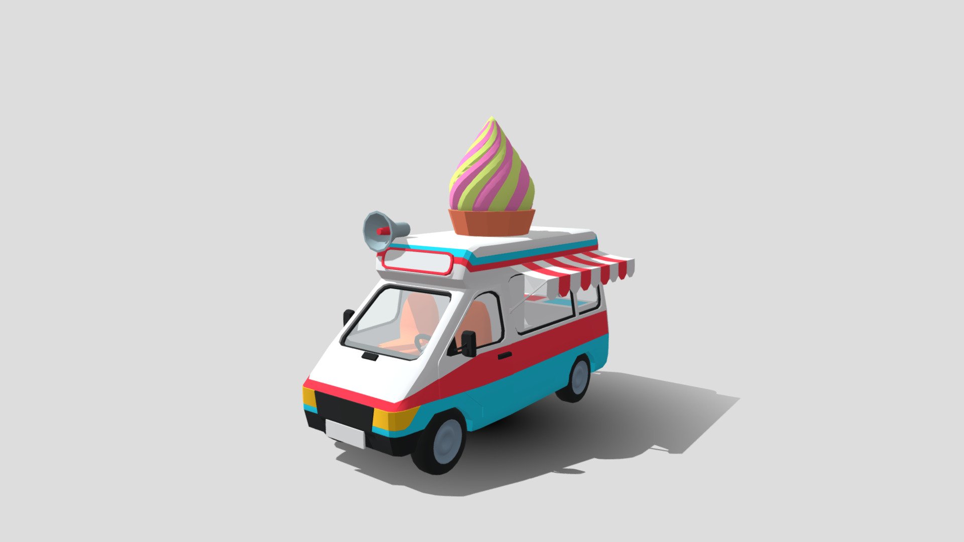 Low poly car 2 - Download Free 3D model by assetfactory [54c63fa ...