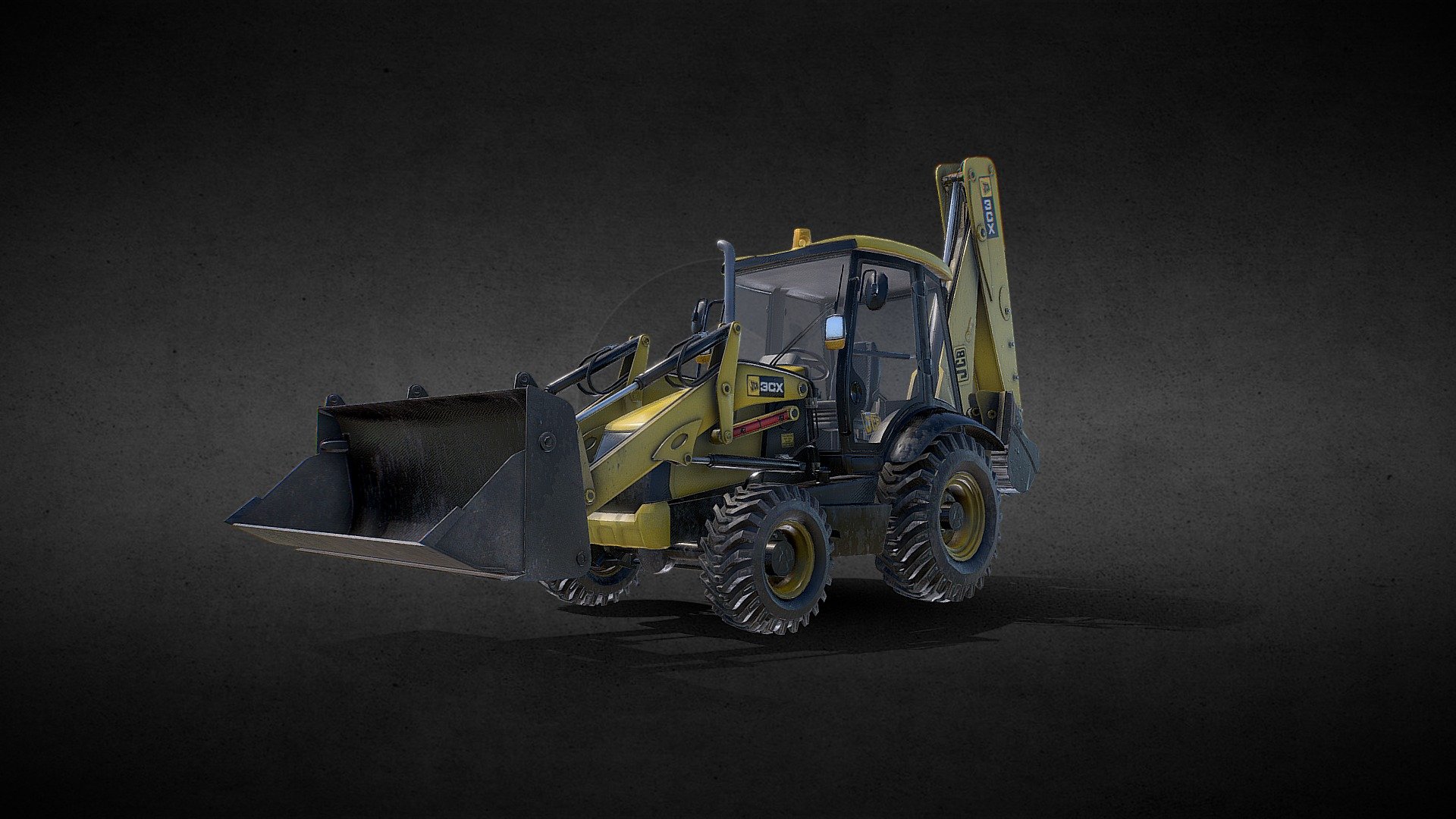 JCB 3CX Used - 3D model by [hex]prime (@hexprime) [54c6d4c] - Sketchfab