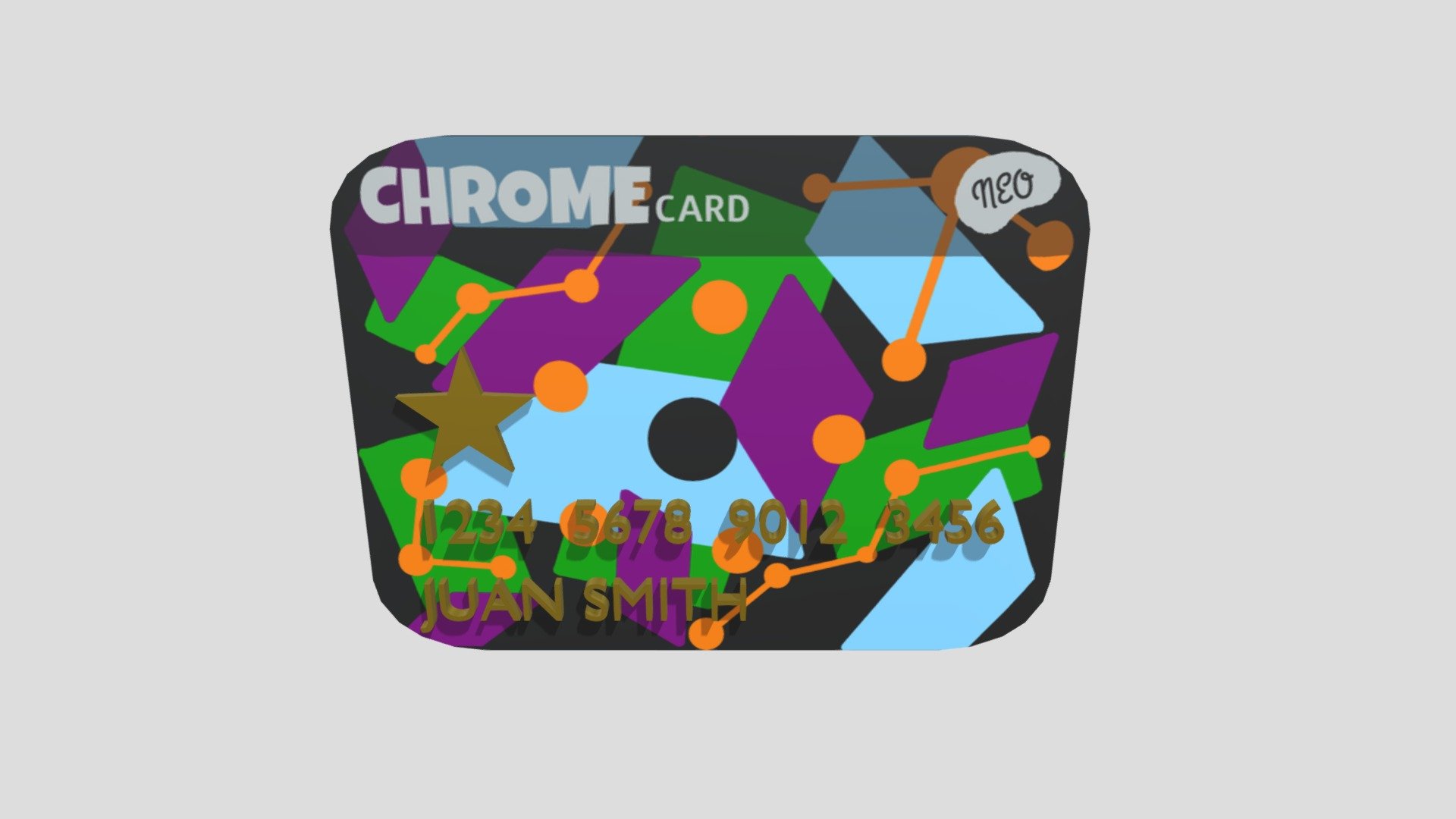 3December Day 3: Chrome Card - Download Free 3D model by Platrium ...
