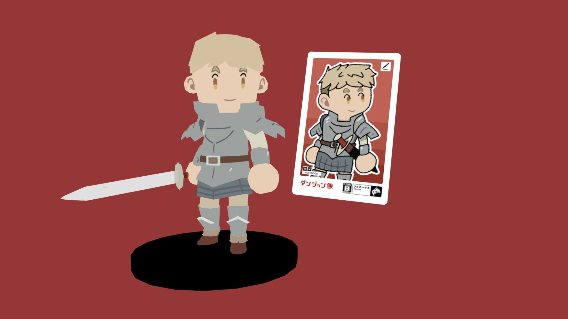 Laios - Low Poly Figure - 3D model by PolyDood [54caa94] - Sketchfab
