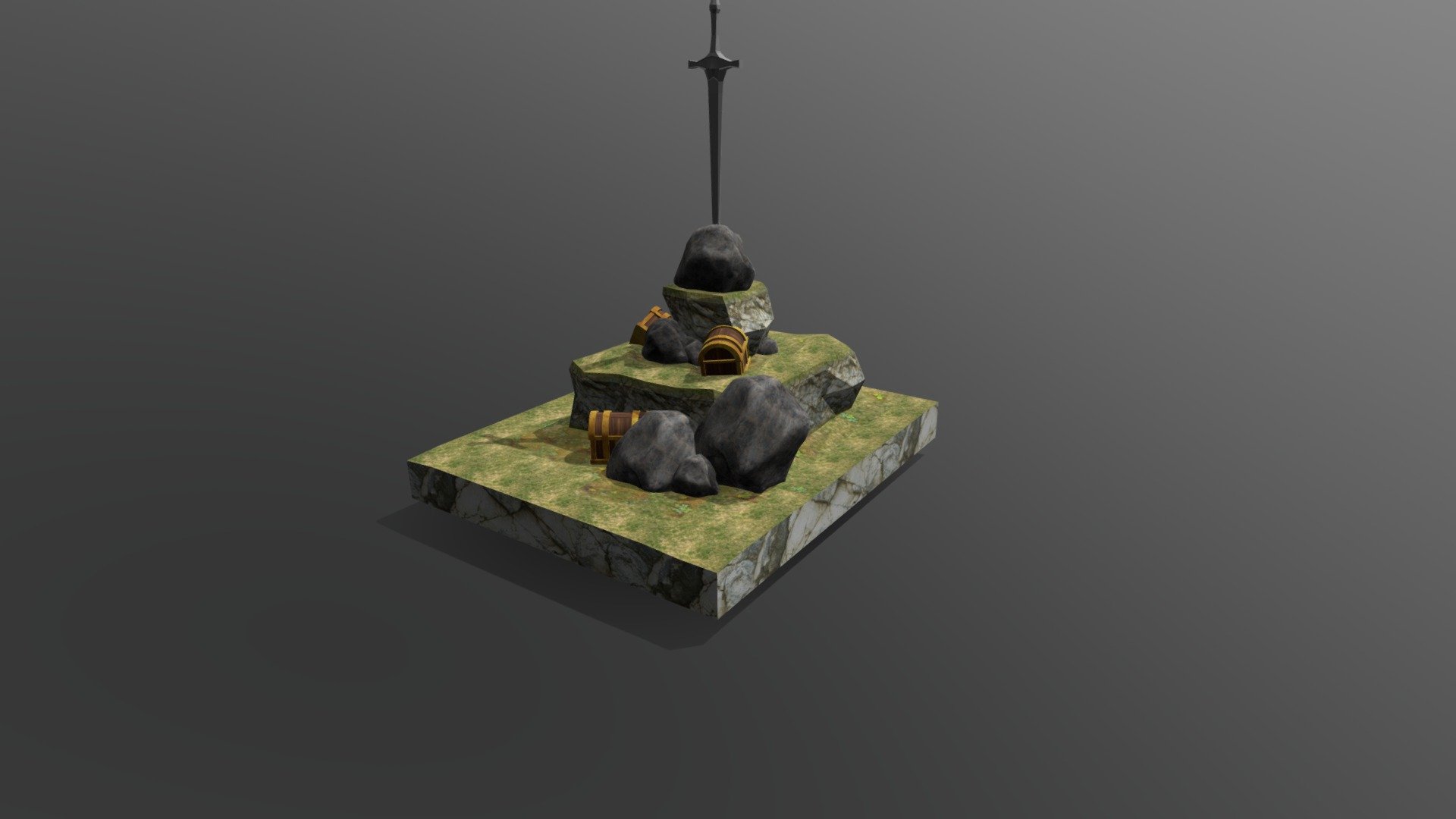 Sword In The Stone - 3D model by opurxtuq [54cc482] - Sketchfab