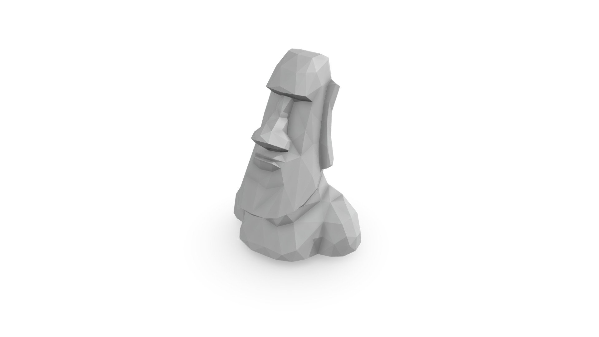 Moai Low Poly - Download Free 3D model by Andres Bonomi (@andresbonomi ...