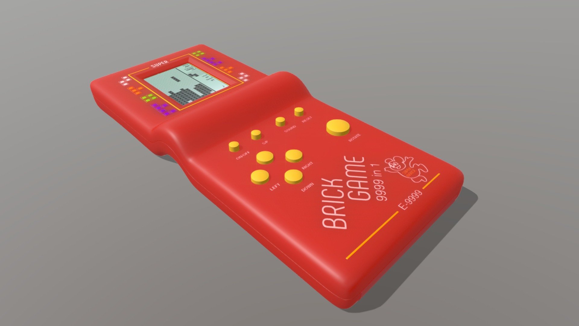 Brick Game - Download Free 3D model by Romildo.Souza [54cdde1] - Sketchfab