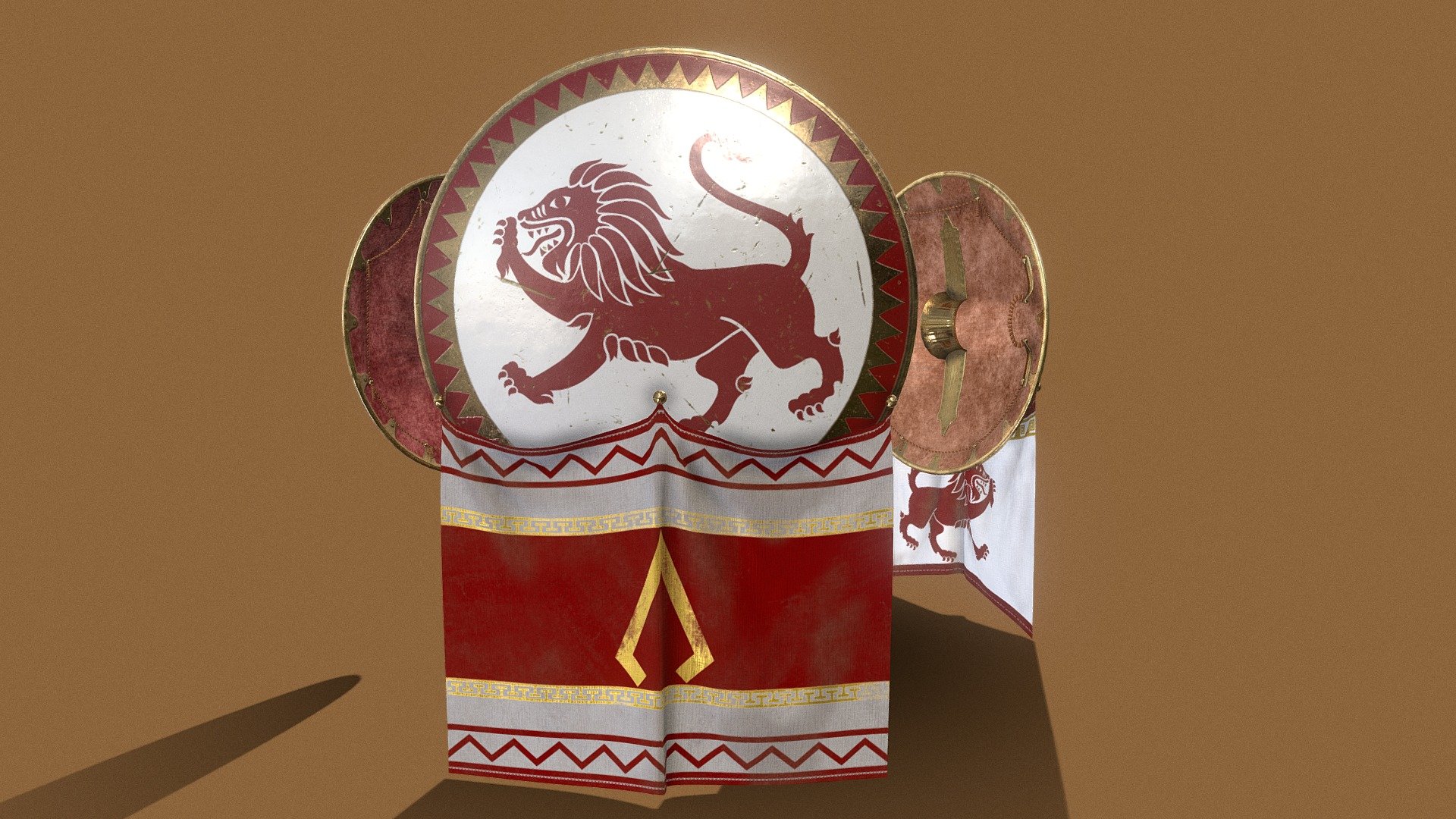 Shields of Ancient Greece - 3D model by Canary Games (@CanaryGames ...