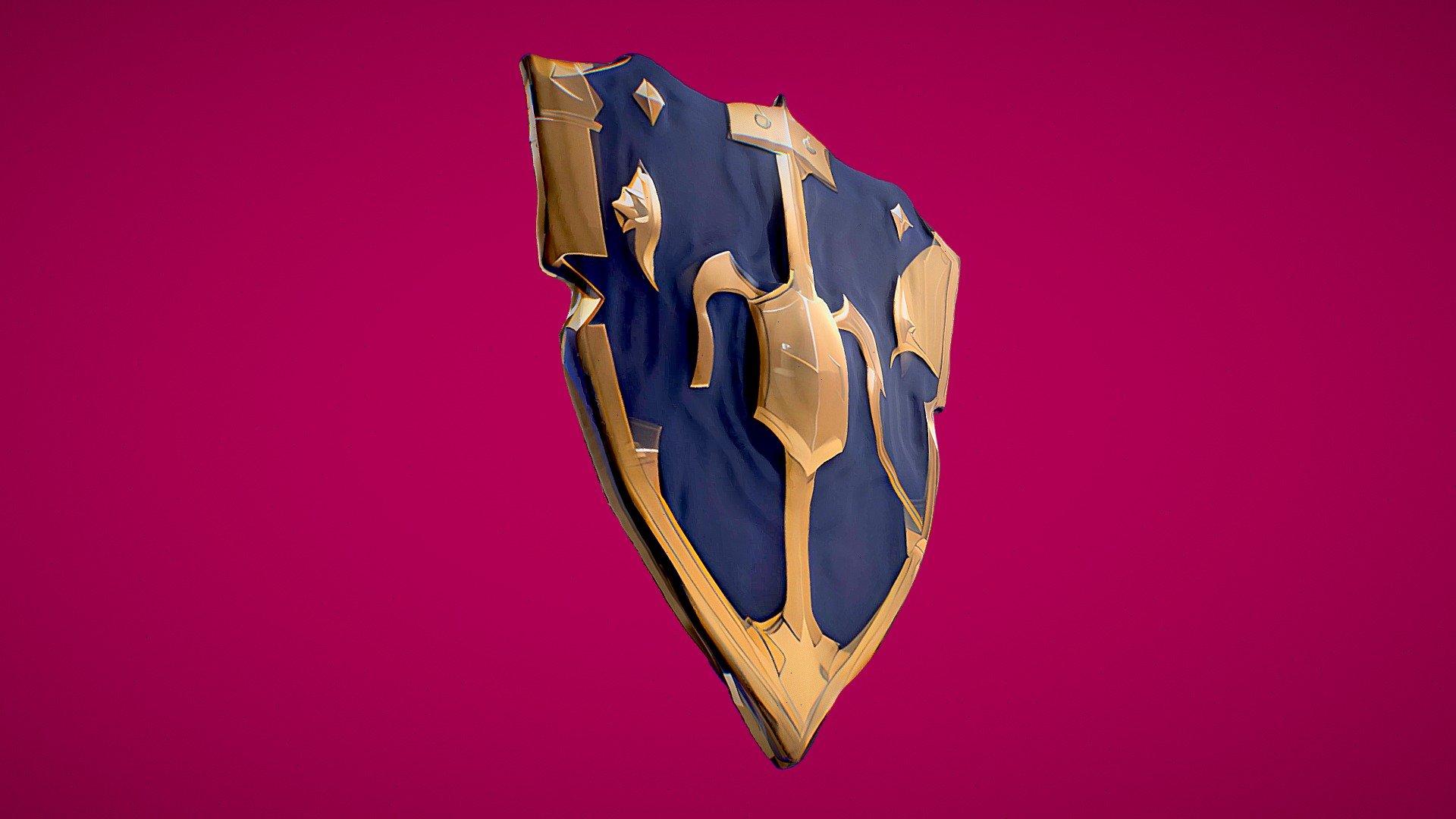 Fantasy paladin shield - Download Free 3D model by Verticle [54d0c4e ...