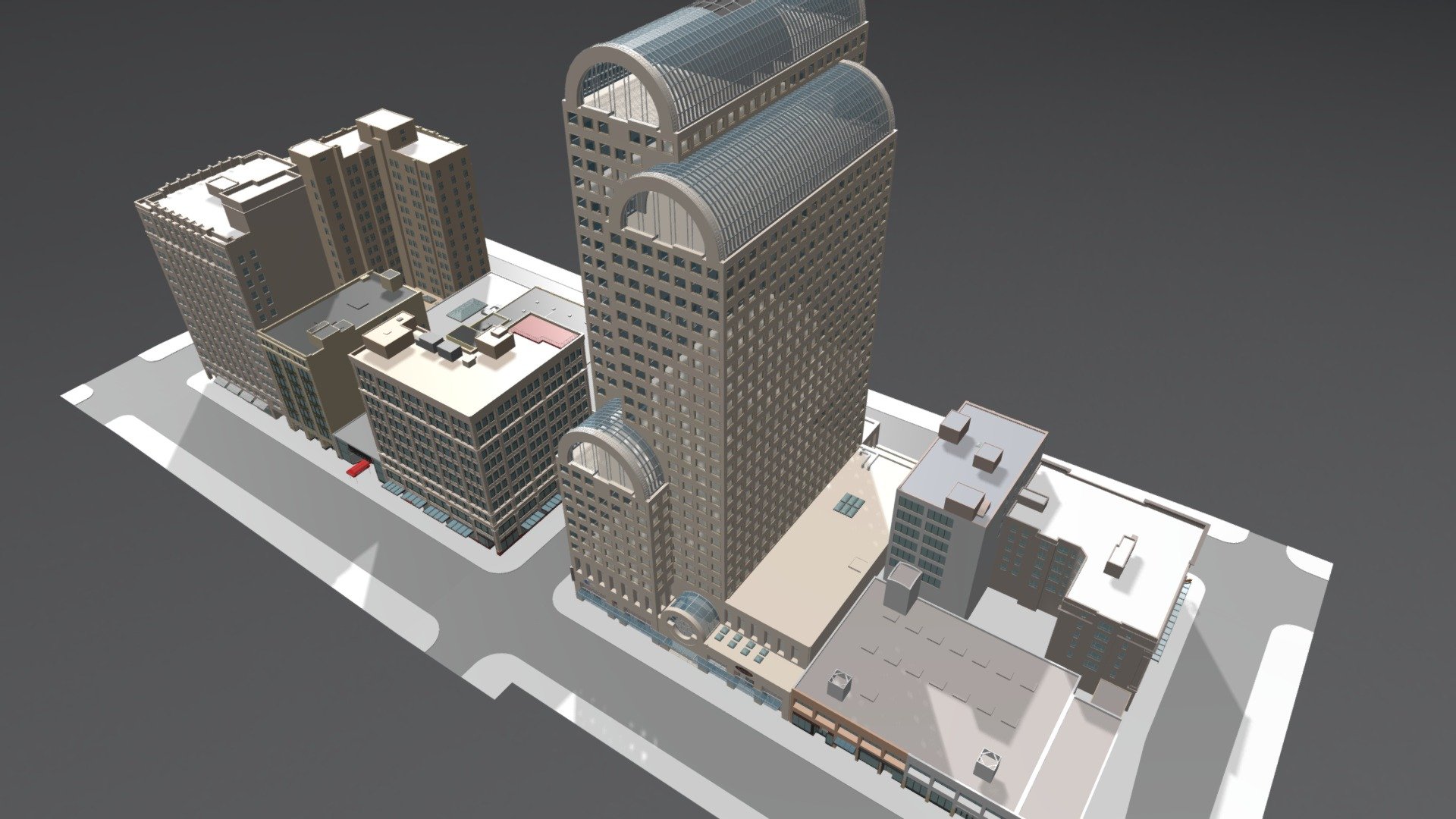 Downtown Seattle Block 1 & 2 - 3D model by Metaversalarts ...
