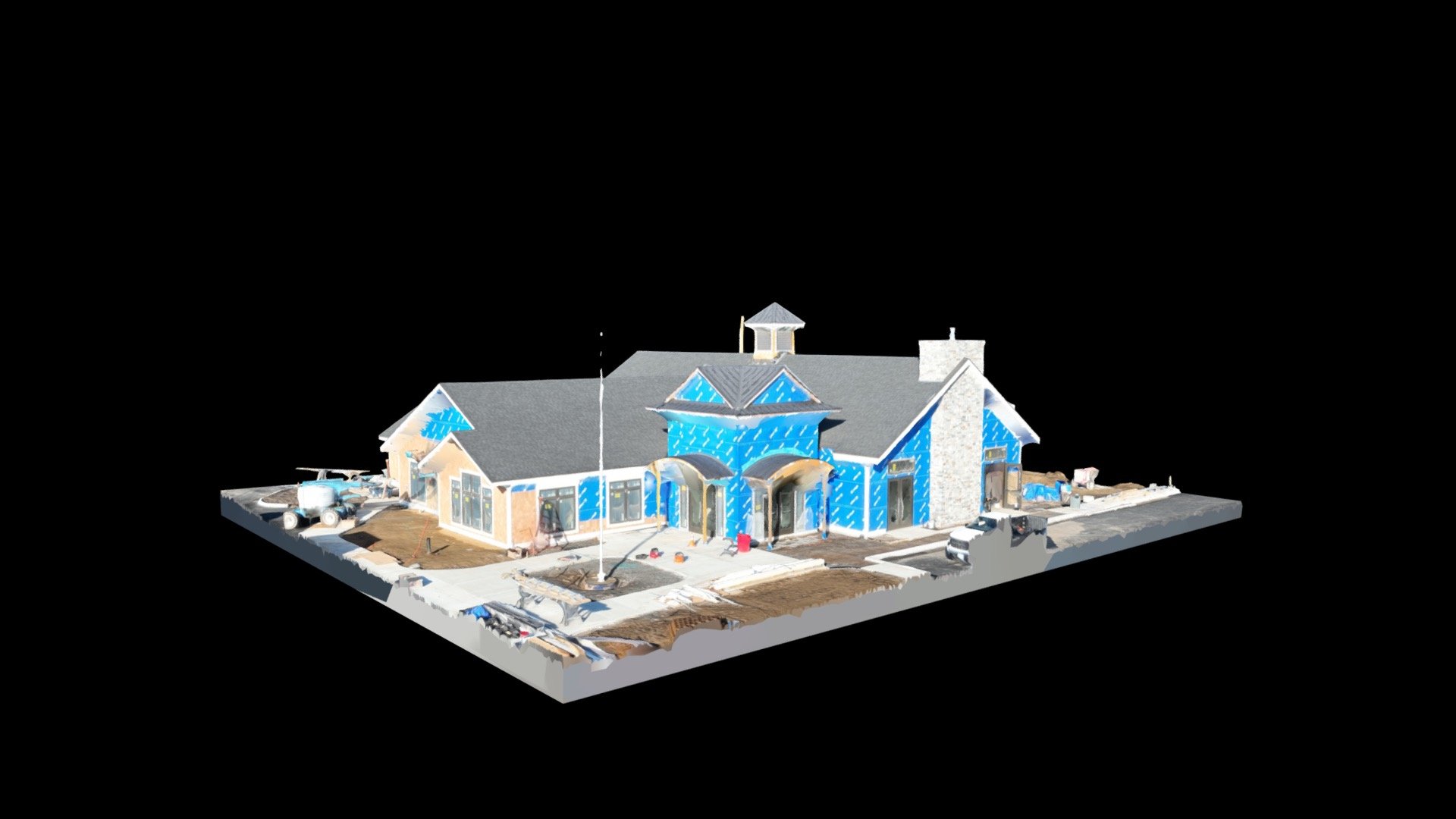 Diamond Hill Community Center - 3D model by gigapixdrone.com [54d20c2 ...