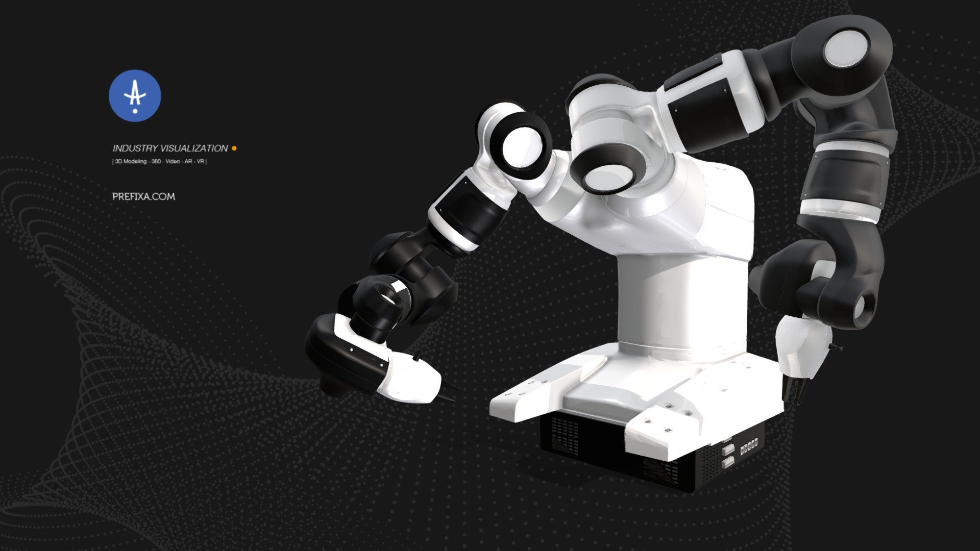 Robotic arm animation - 3D model by Prefixa [54d4b68] - Sketchfab