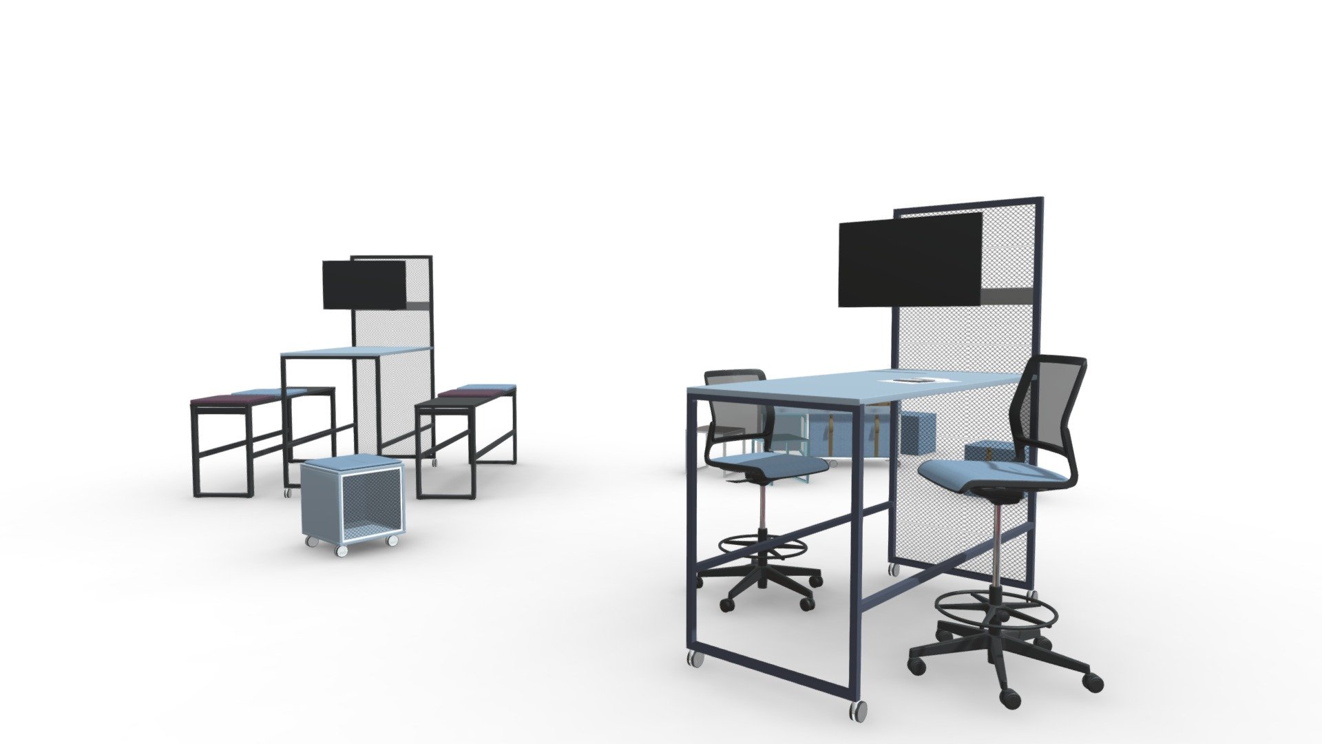 PUZLO AGILE TABLE - 3D model by Nowy Styl (@nowystyl) [54d5024] - Sketchfab