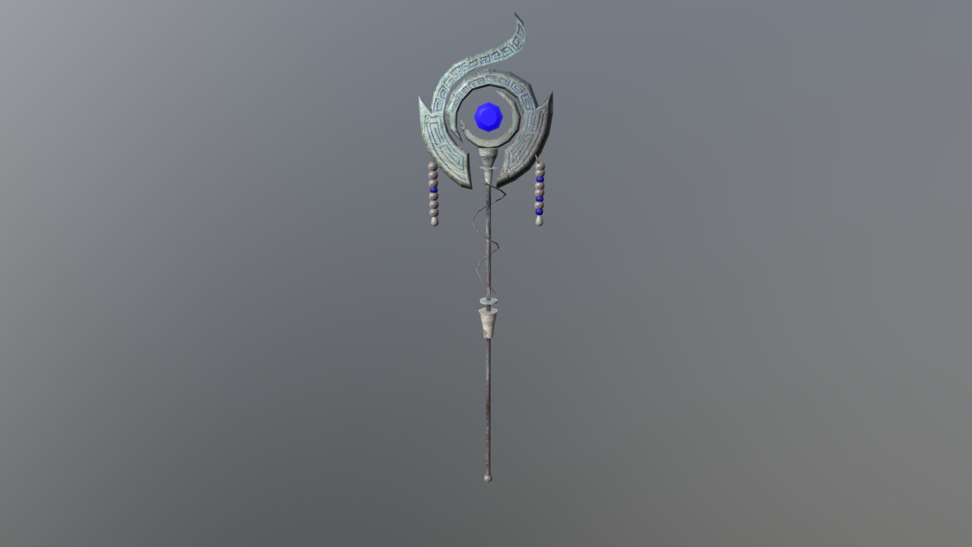 Magic Staff Mk2 - 3D model by VolpezModels [54d6af0] - Sketchfab