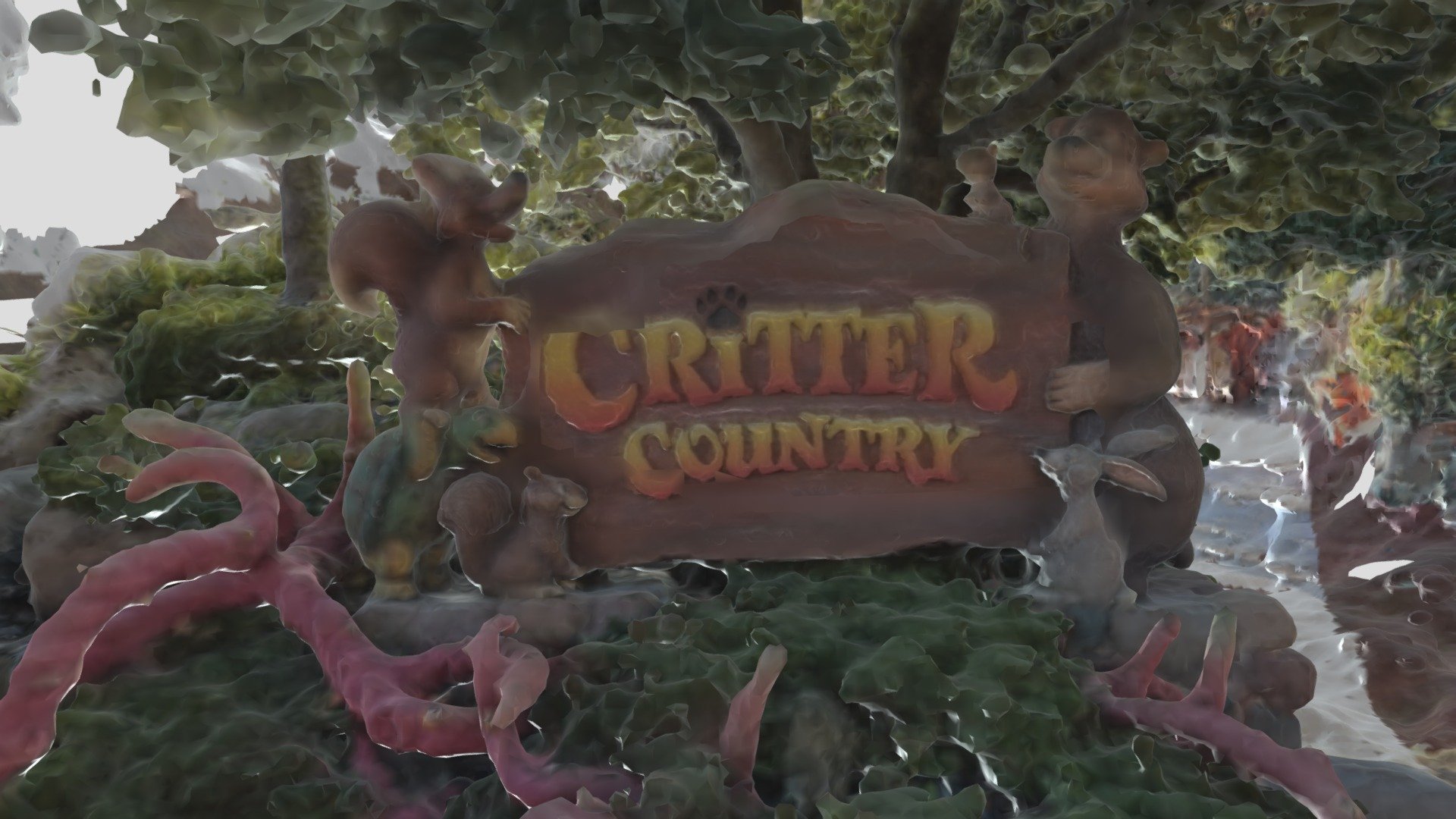 entrance of critter country scene - Download Free 3D model by ...