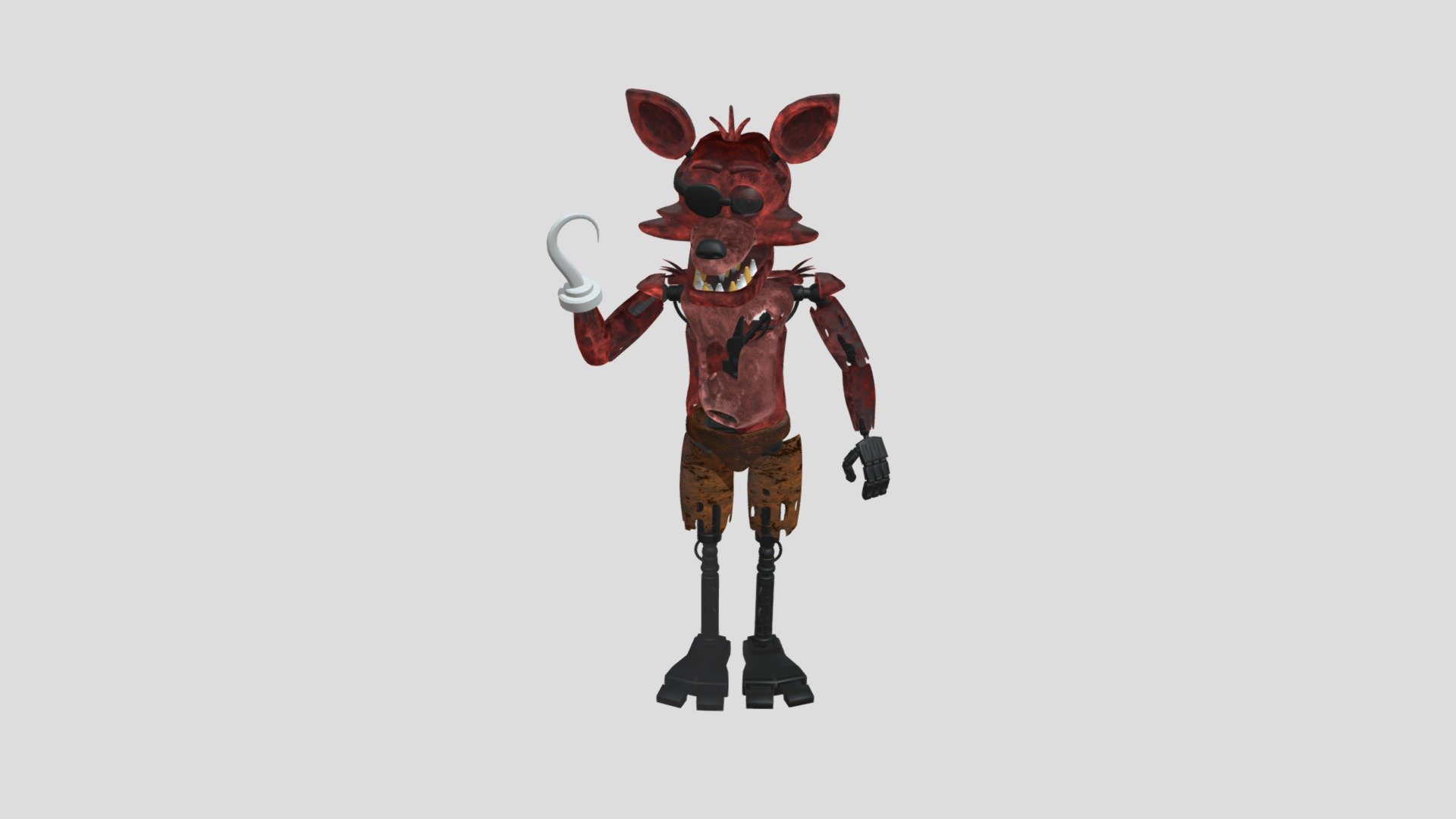 Foxy The Pirate - Download Free 3D model by Freddy_Fazbear (@LBSCR_E2 ...