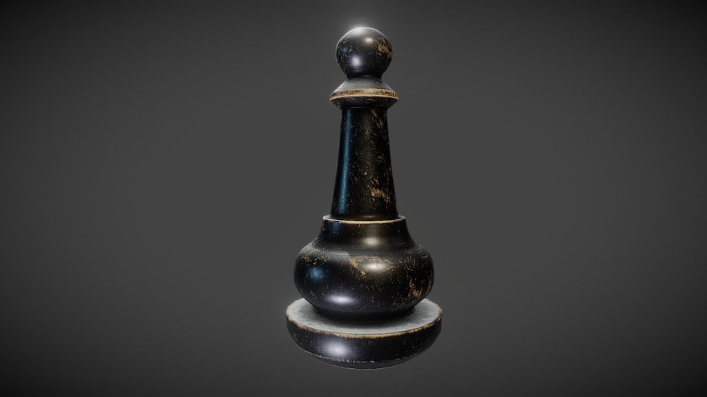 Classic Wooden Chess Pawn - Download Free 3D model by Daniyal Malik ...