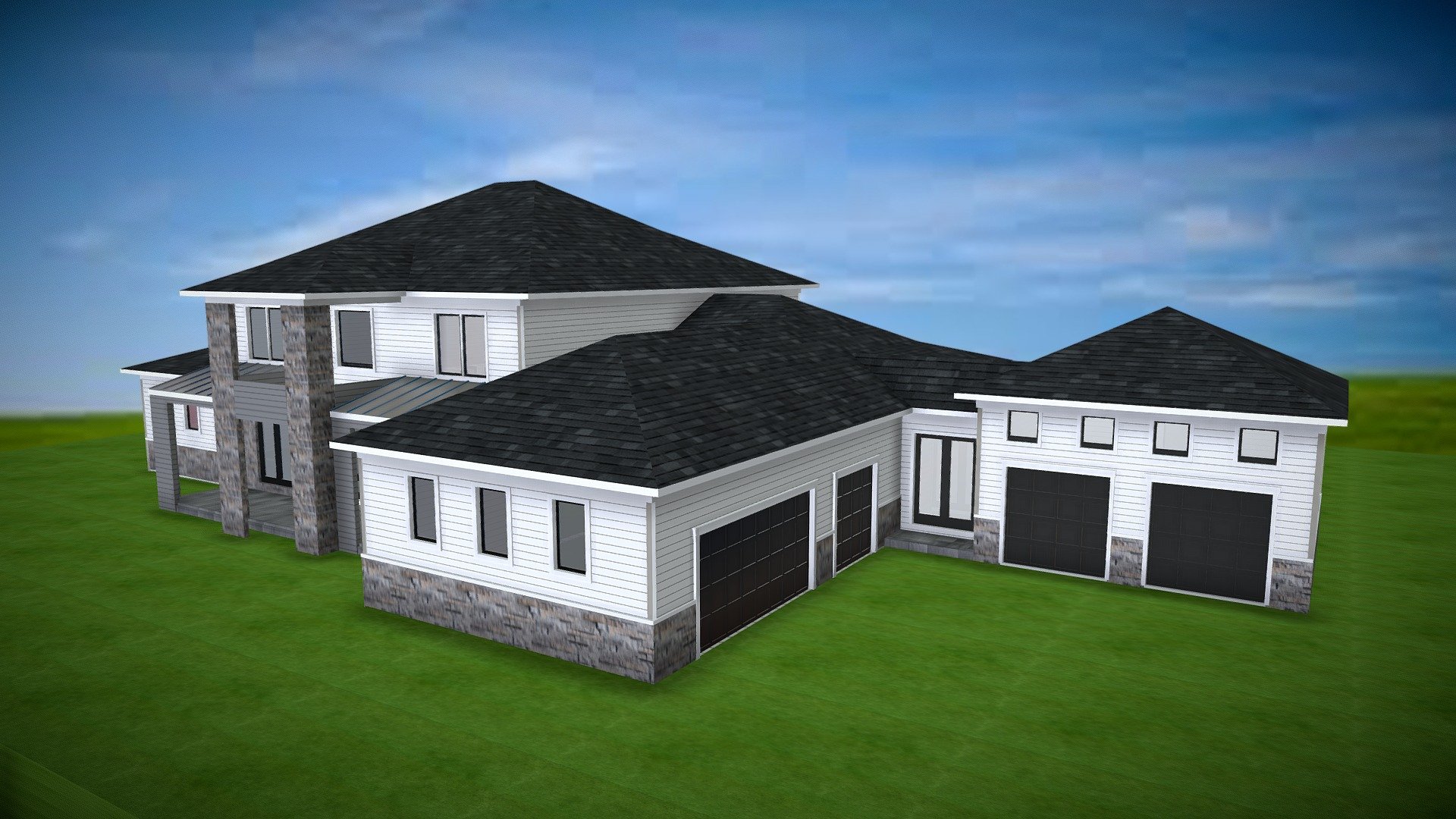 Frank Bush 03 - 360 spin model of 3D house - 3D model by Render3DQuick ...