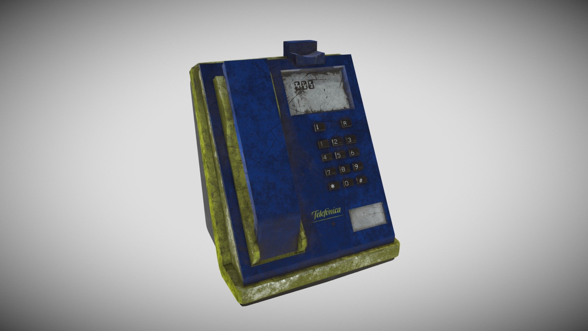 Semi-Public Telephone Telefonica - Download Free 3D model by Elhumo ...