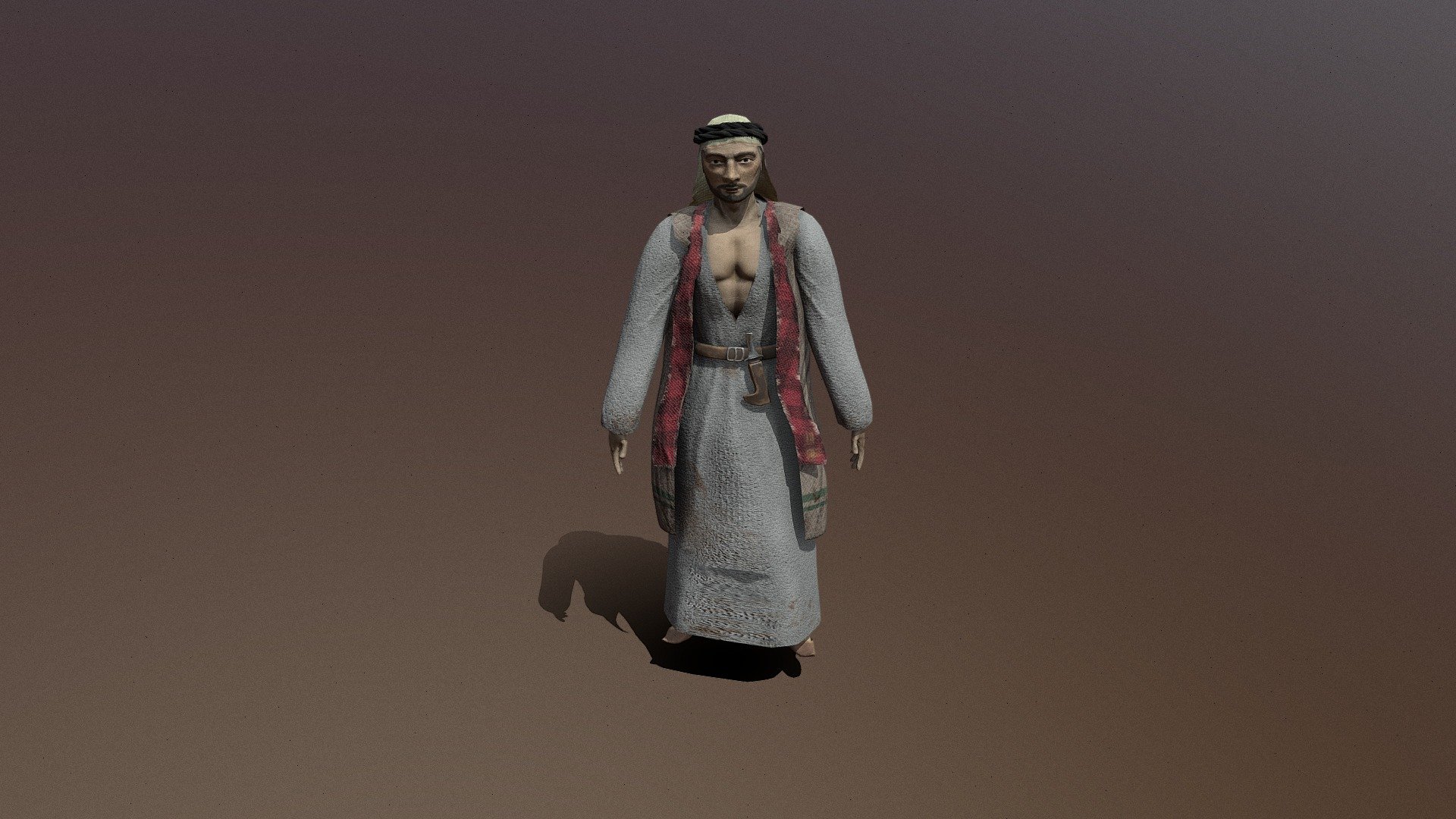 Abu Jafar The Bedouin Chief - 3D model by AdeenaAntony (@adeena_ak ...